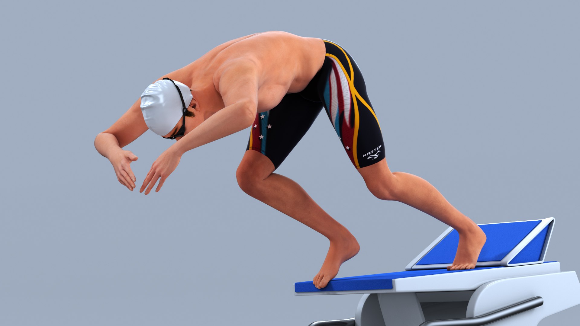 Animations Male Swimmer Swimming 3D - TurboSquid 1509576