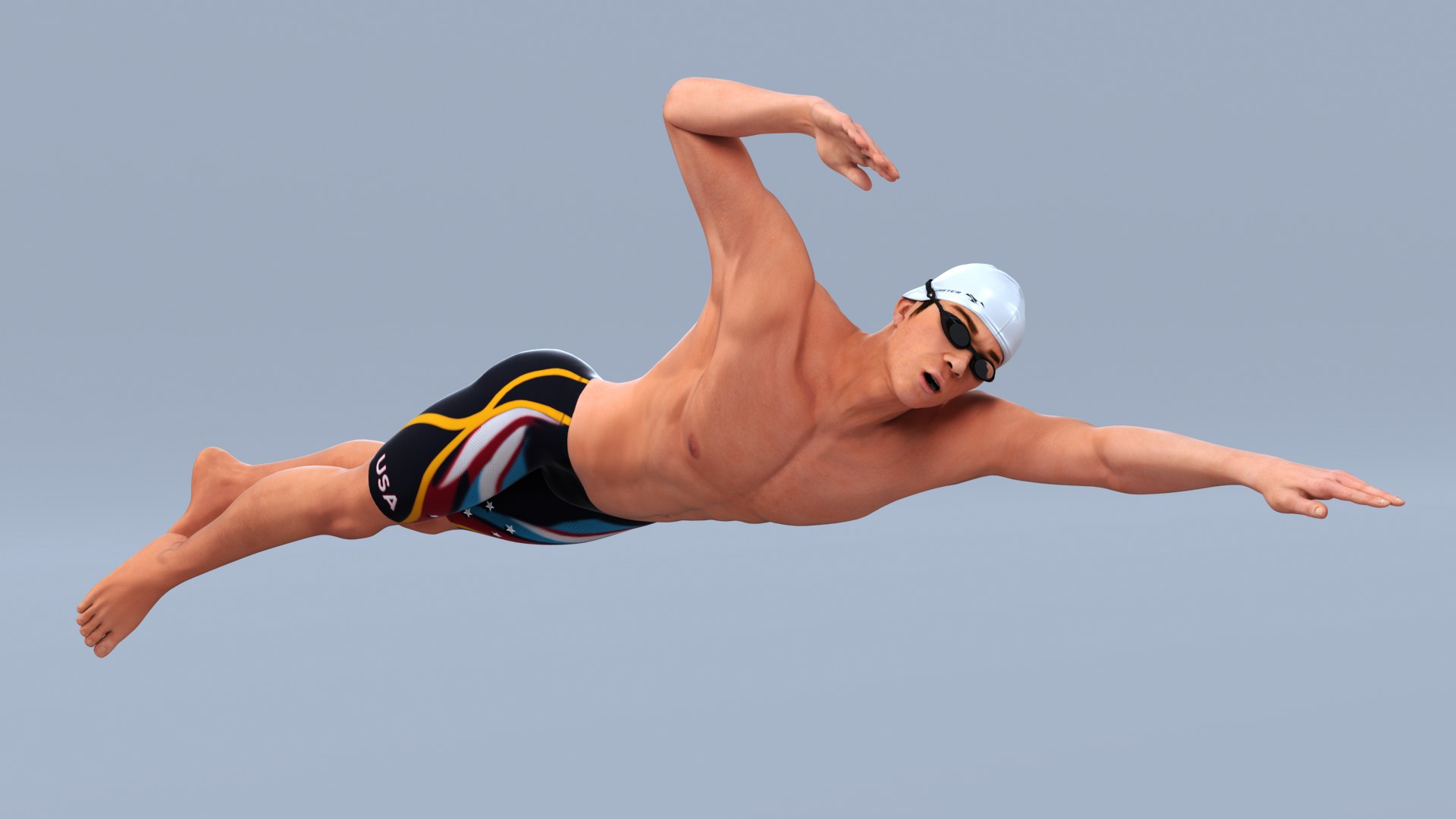 Animations Male Swimmer Swimming 3D - TurboSquid 1509576