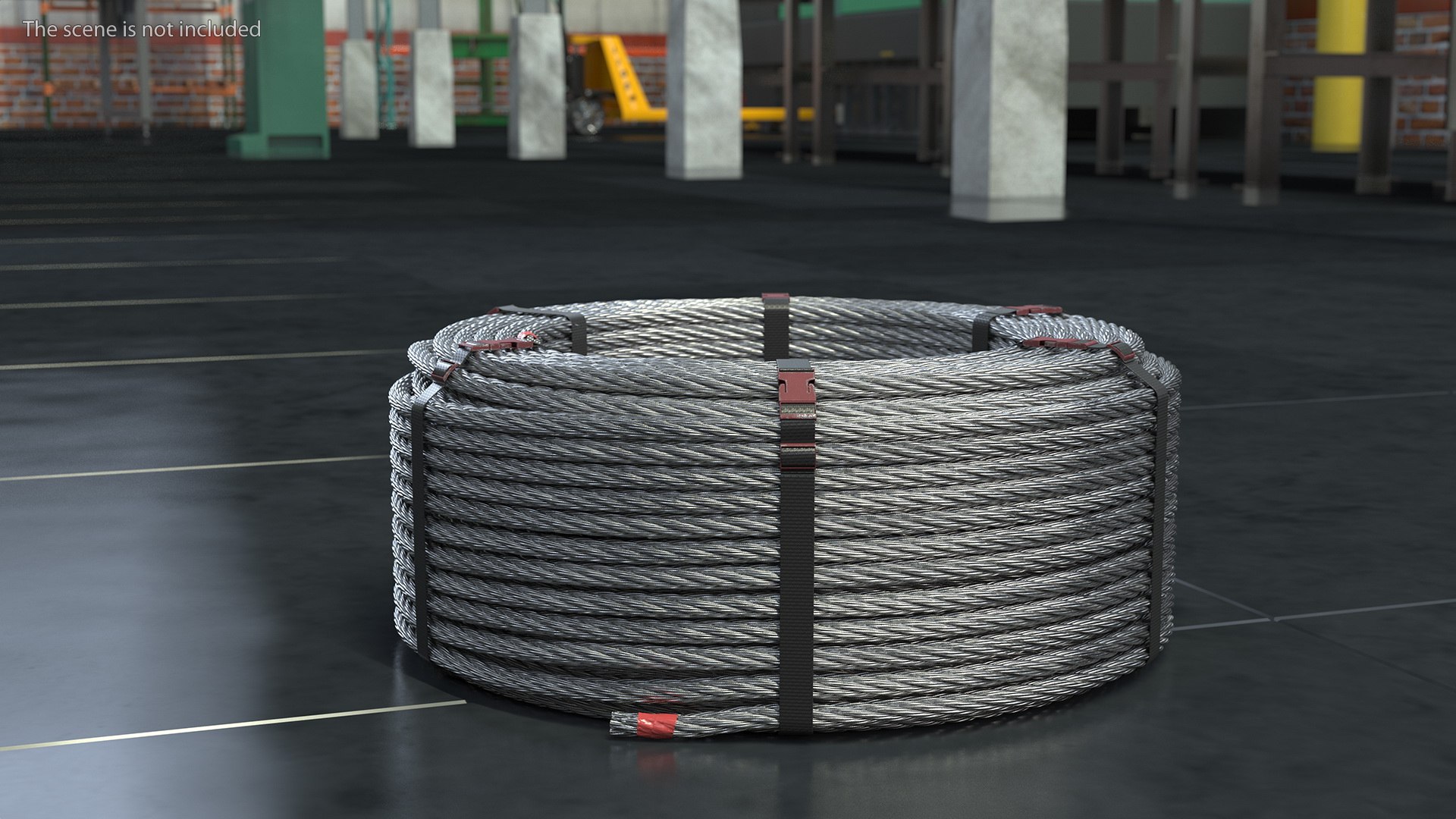 Srawl Warp Steel Rope Coil 3D Model - TurboSquid 2051089