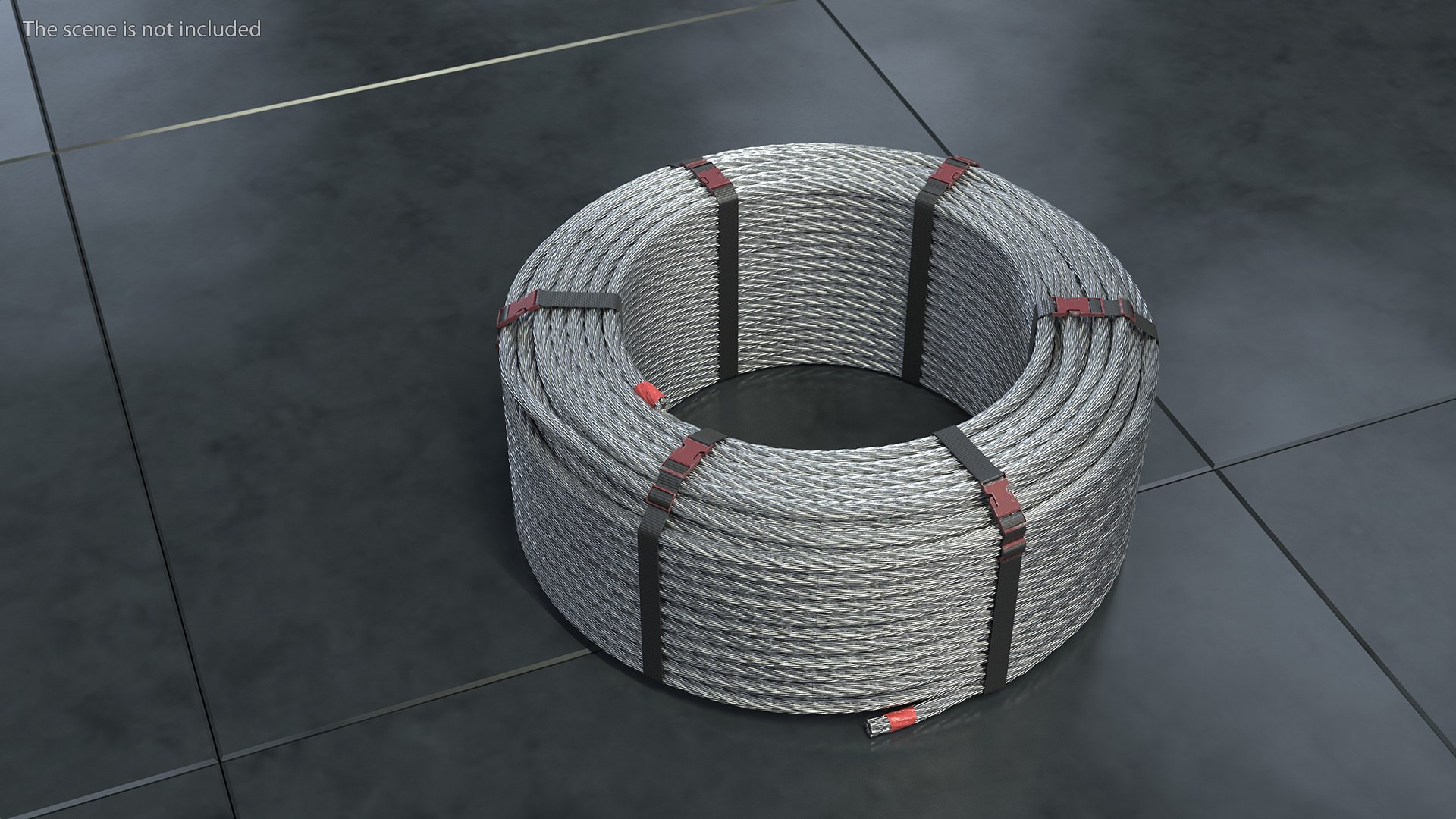 Srawl Warp Steel Rope Coil 3D Model - TurboSquid 2051089