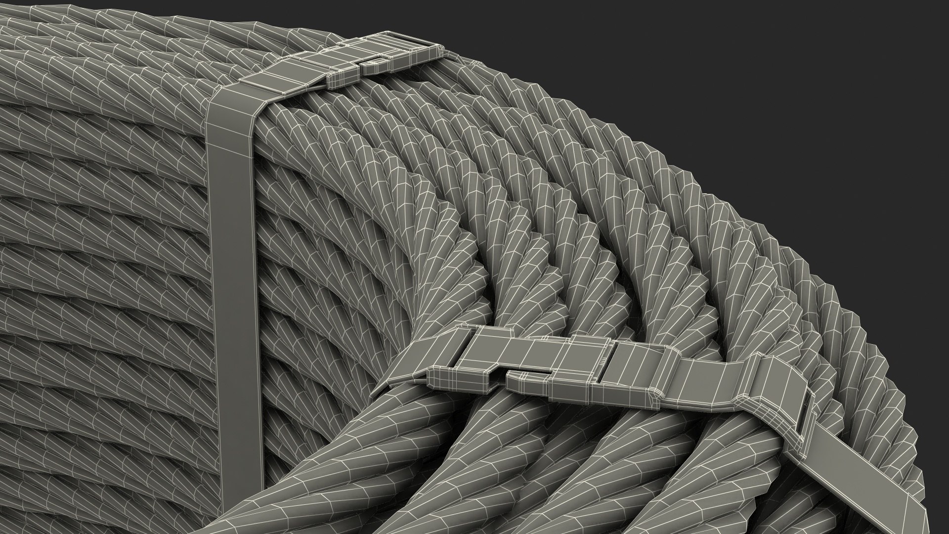 Srawl Warp Steel Rope Coil 3D Model - TurboSquid 2051089
