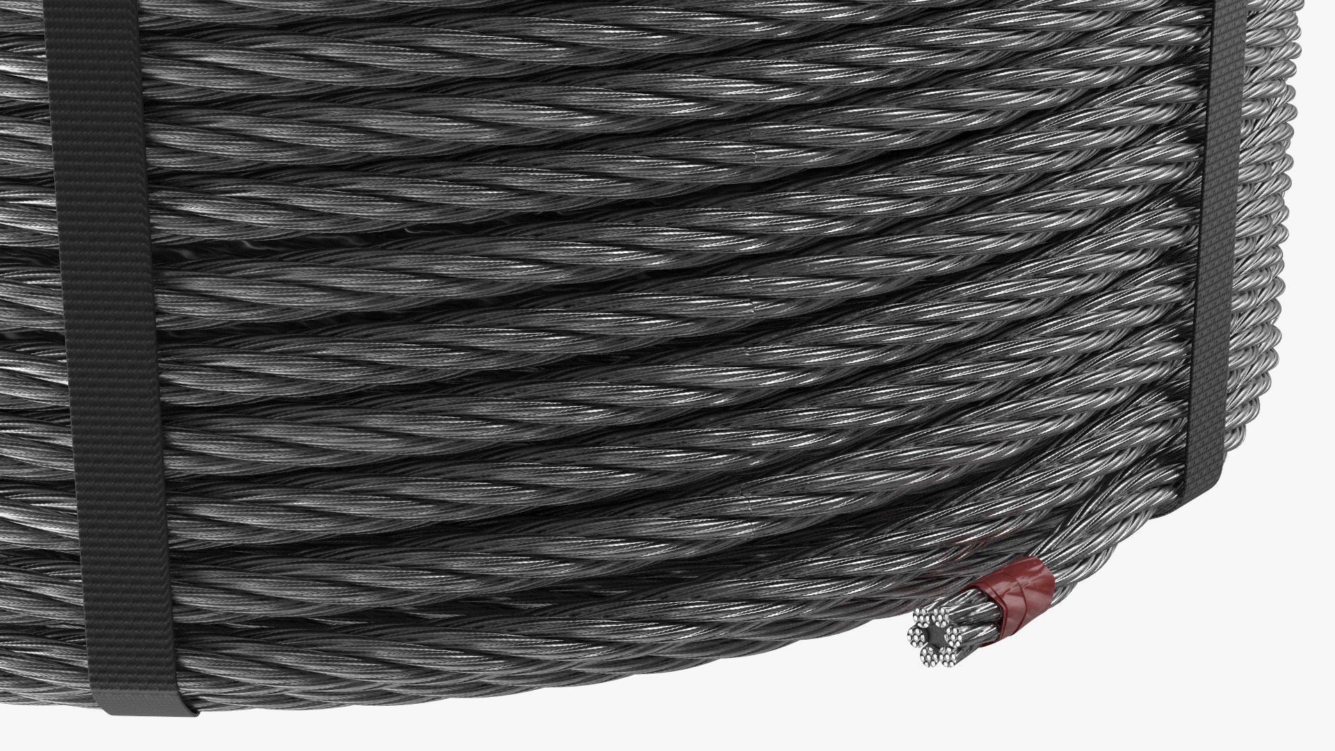 Srawl Warp Steel Rope Coil 3D Model - TurboSquid 2051089