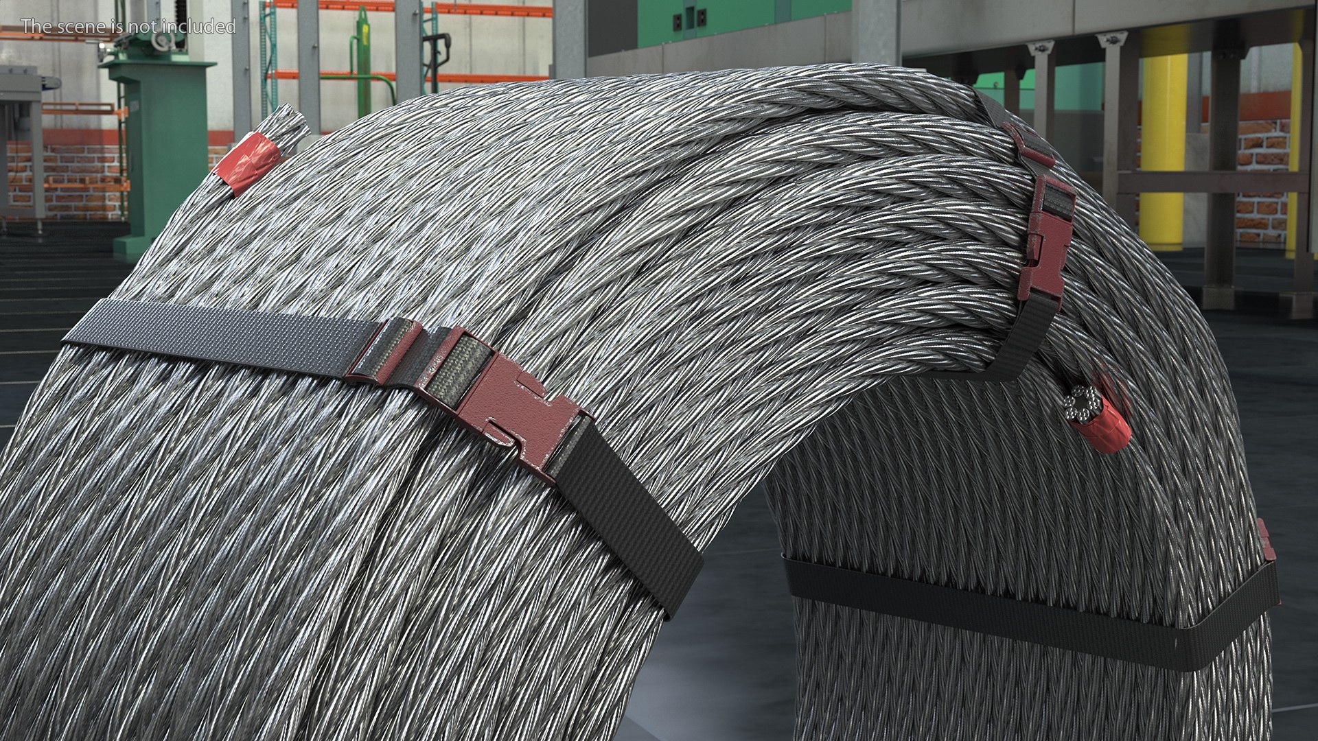 Srawl Warp Steel Rope Coil 3D Model - TurboSquid 2051089