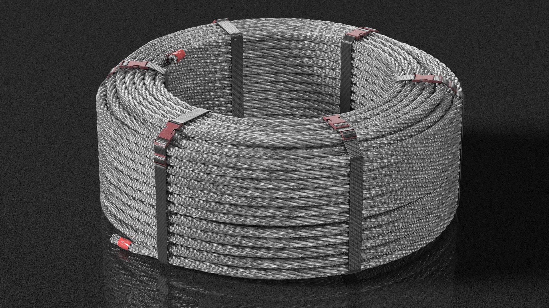 Srawl Warp Steel Rope Coil 3D Model - TurboSquid 2051089
