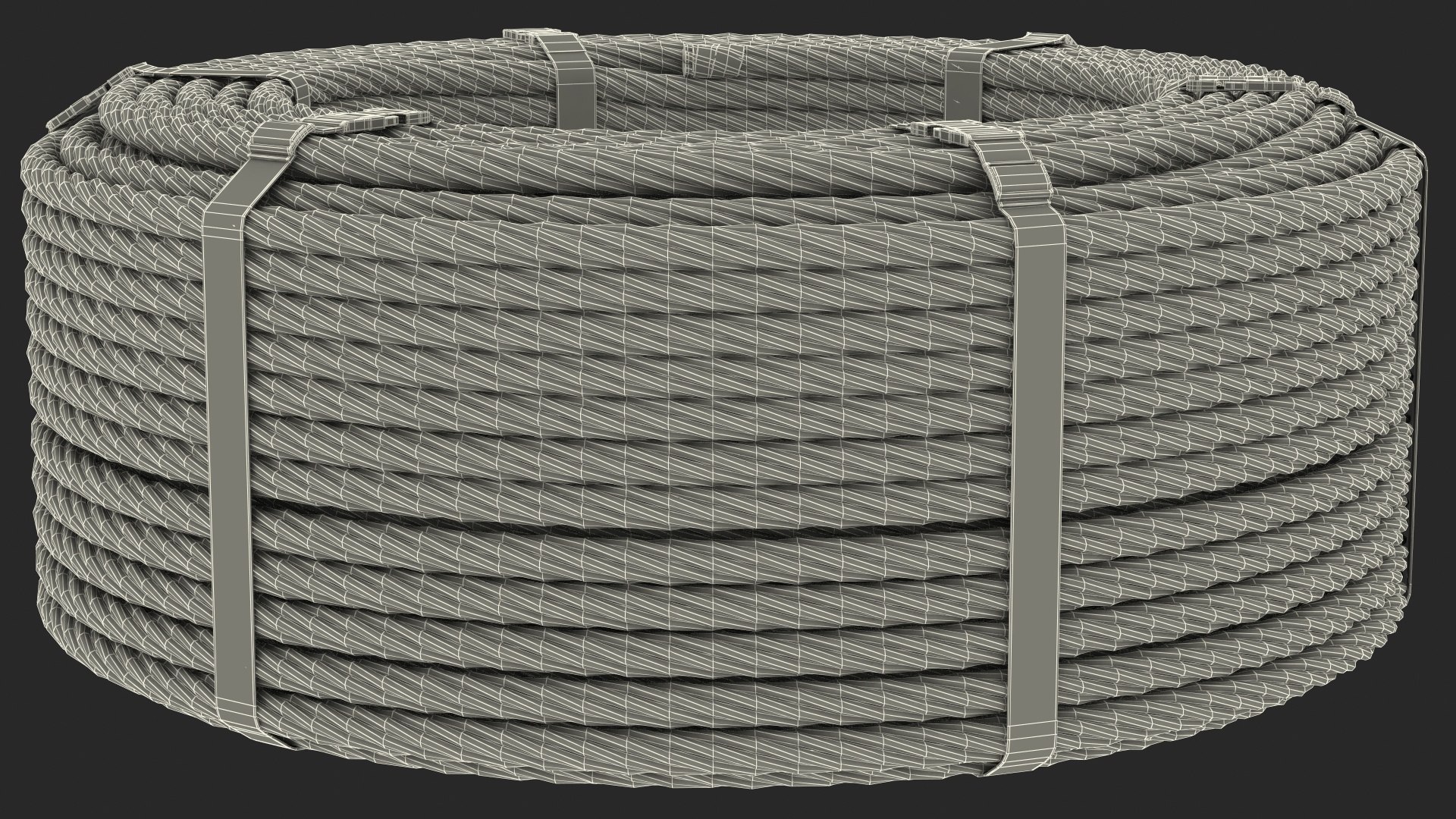 Srawl Warp Steel Rope Coil 3D Model - TurboSquid 2051089