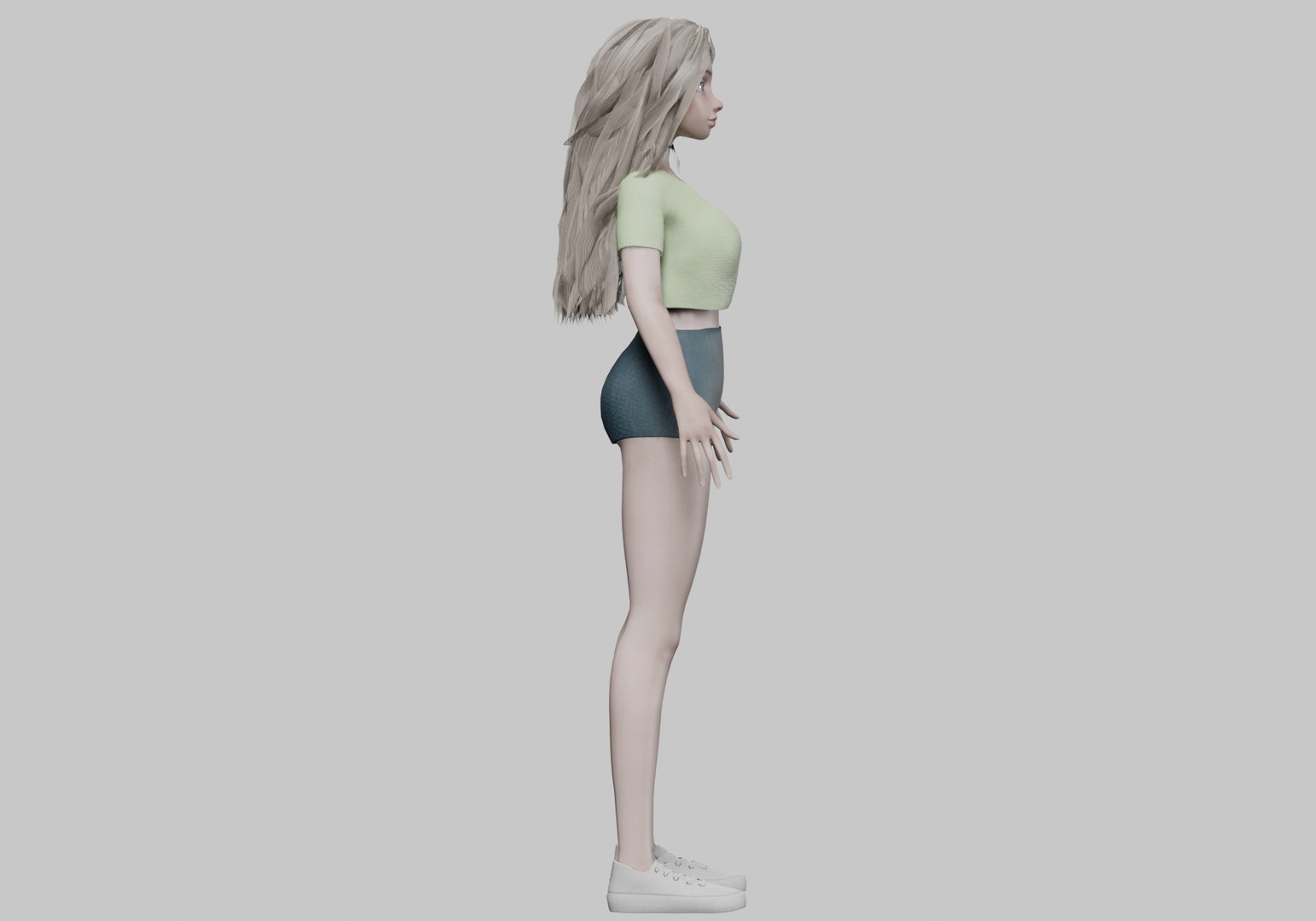 3D Cartoon Basic Girl V32075 - TurboSquid 2263494