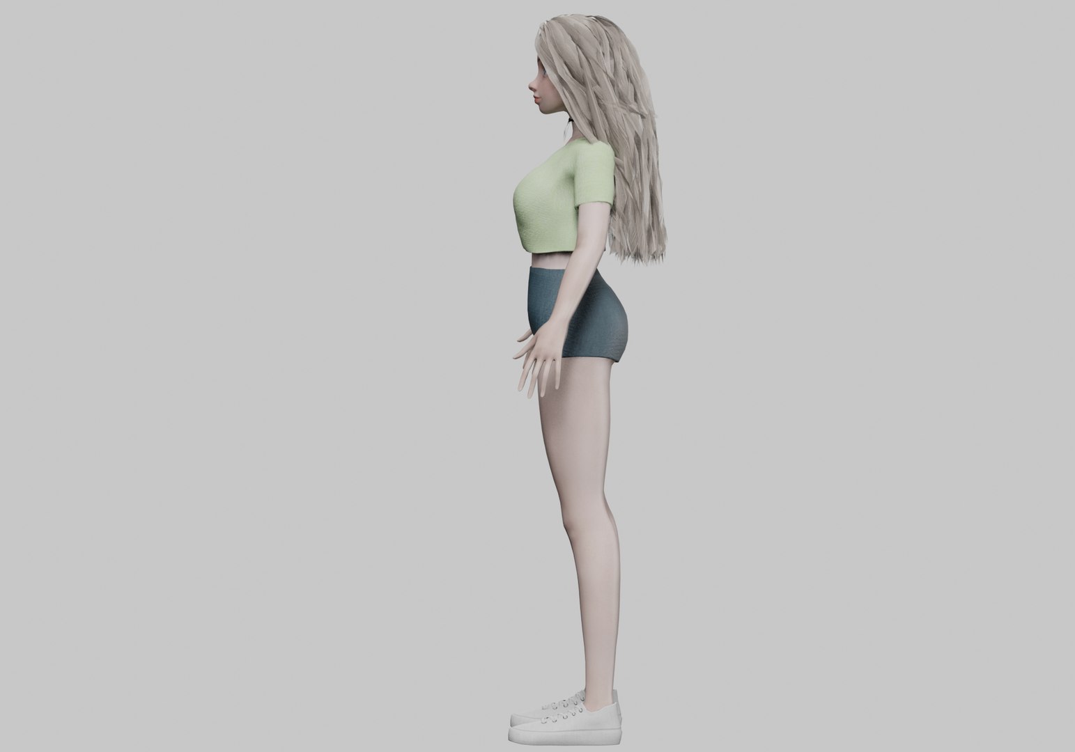 3D Cartoon Basic Girl V32075 - TurboSquid 2263494