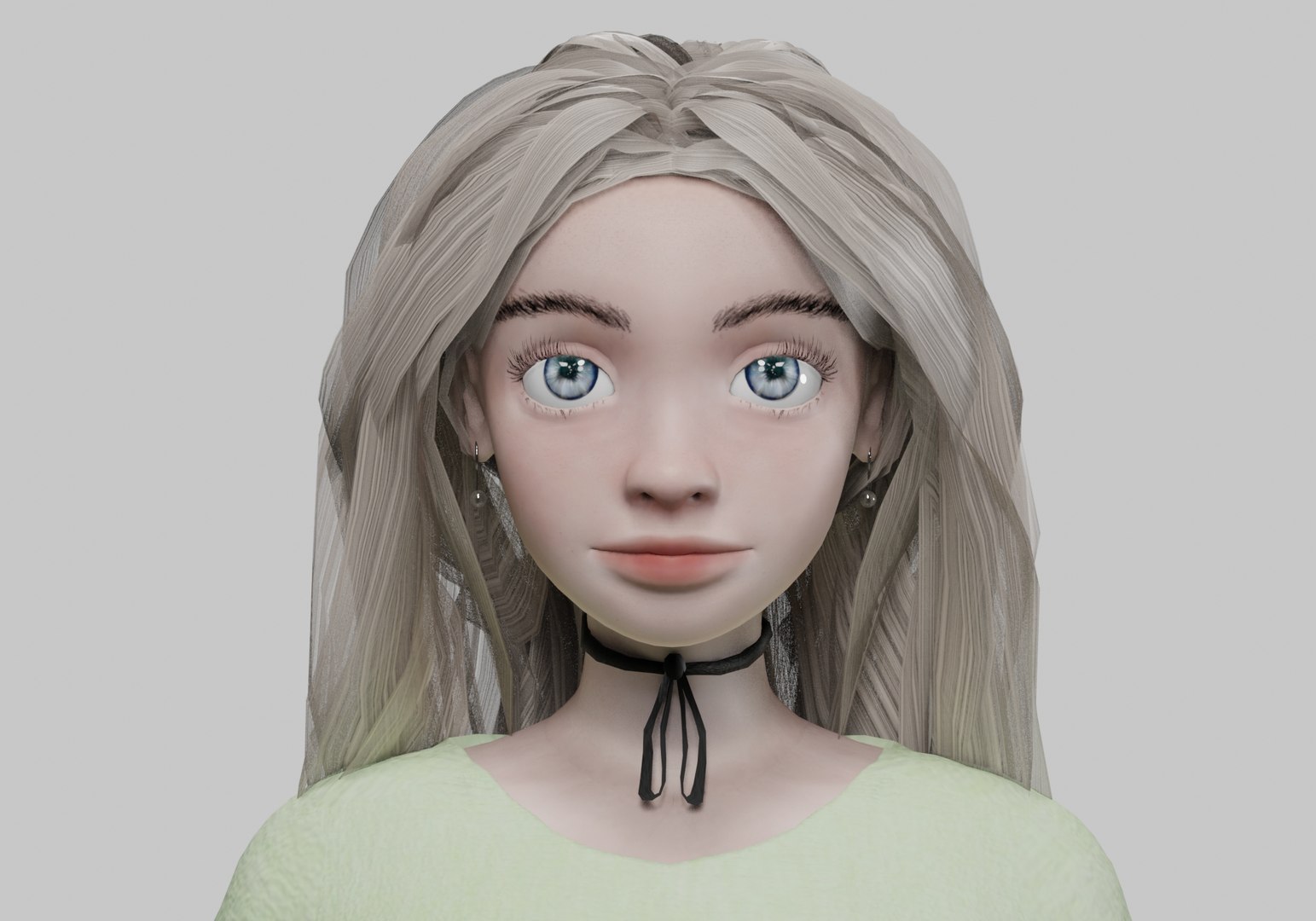 3D Cartoon Basic Girl V32075 - TurboSquid 2263494