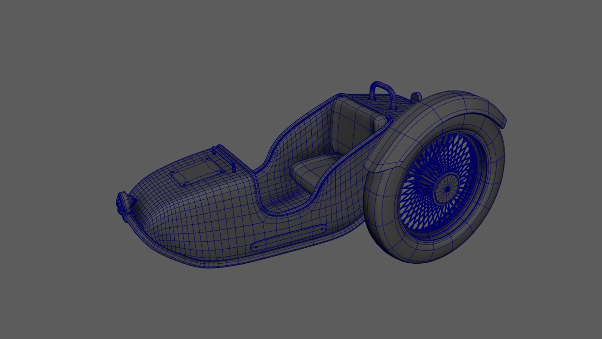 Motorcycle With Sidecar 3D Model - TurboSquid 1868398