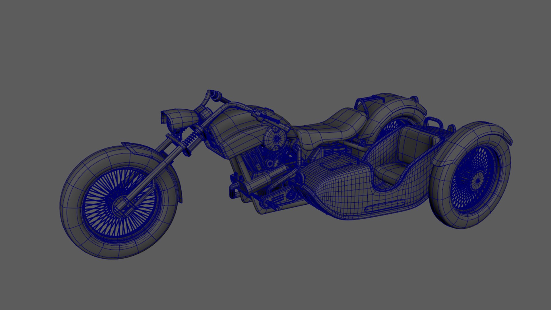 Motorcycle With Sidecar 3D Model - TurboSquid 1868398
