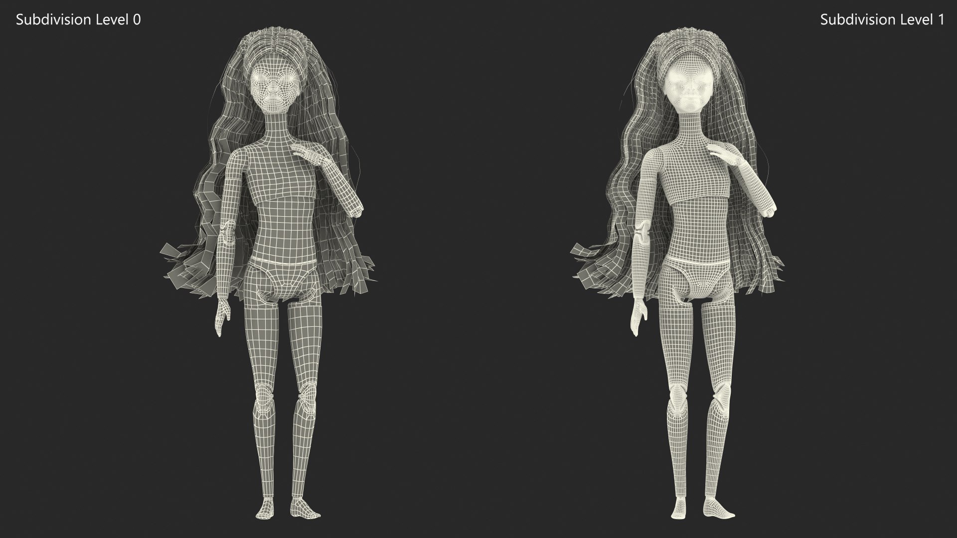 Nude Barbie Doll Model Turbosquid 1981409 1308
