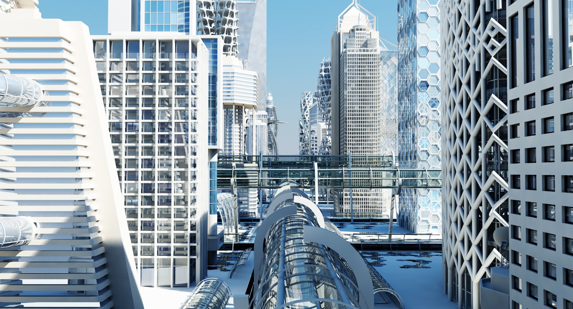 3d Model Future Futuristic Architectural