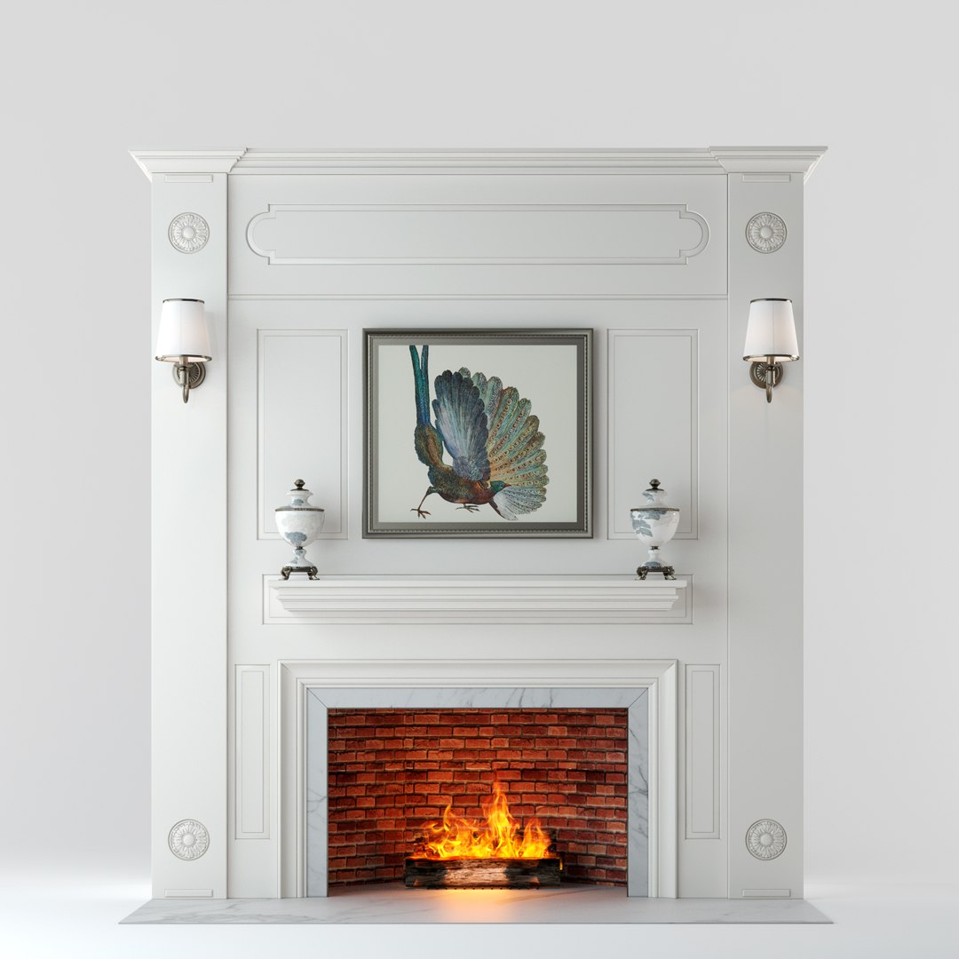 3D Fireplace Design V2 Model - TurboSquid 1356810