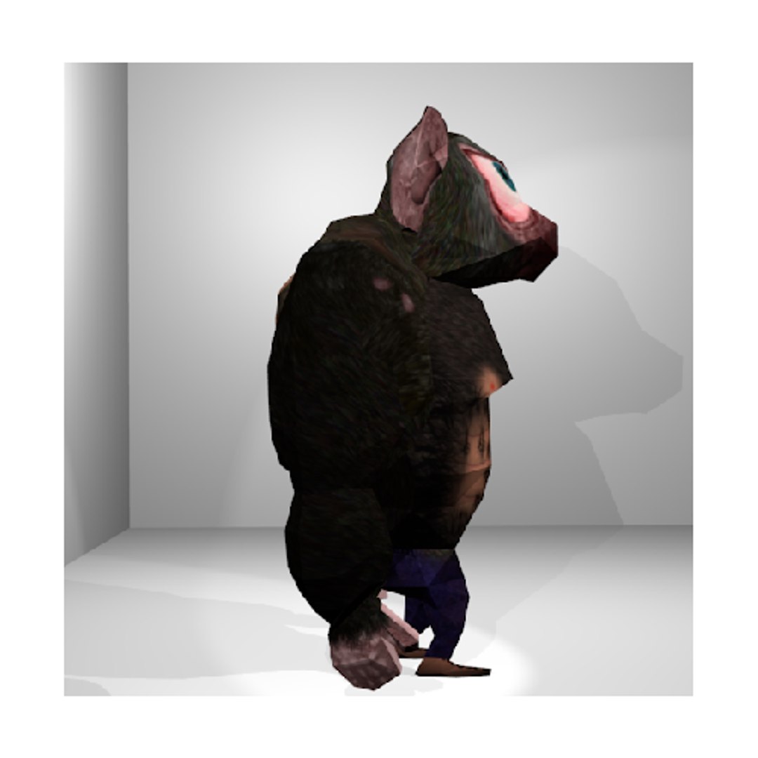 Res Rat Character 3d Model