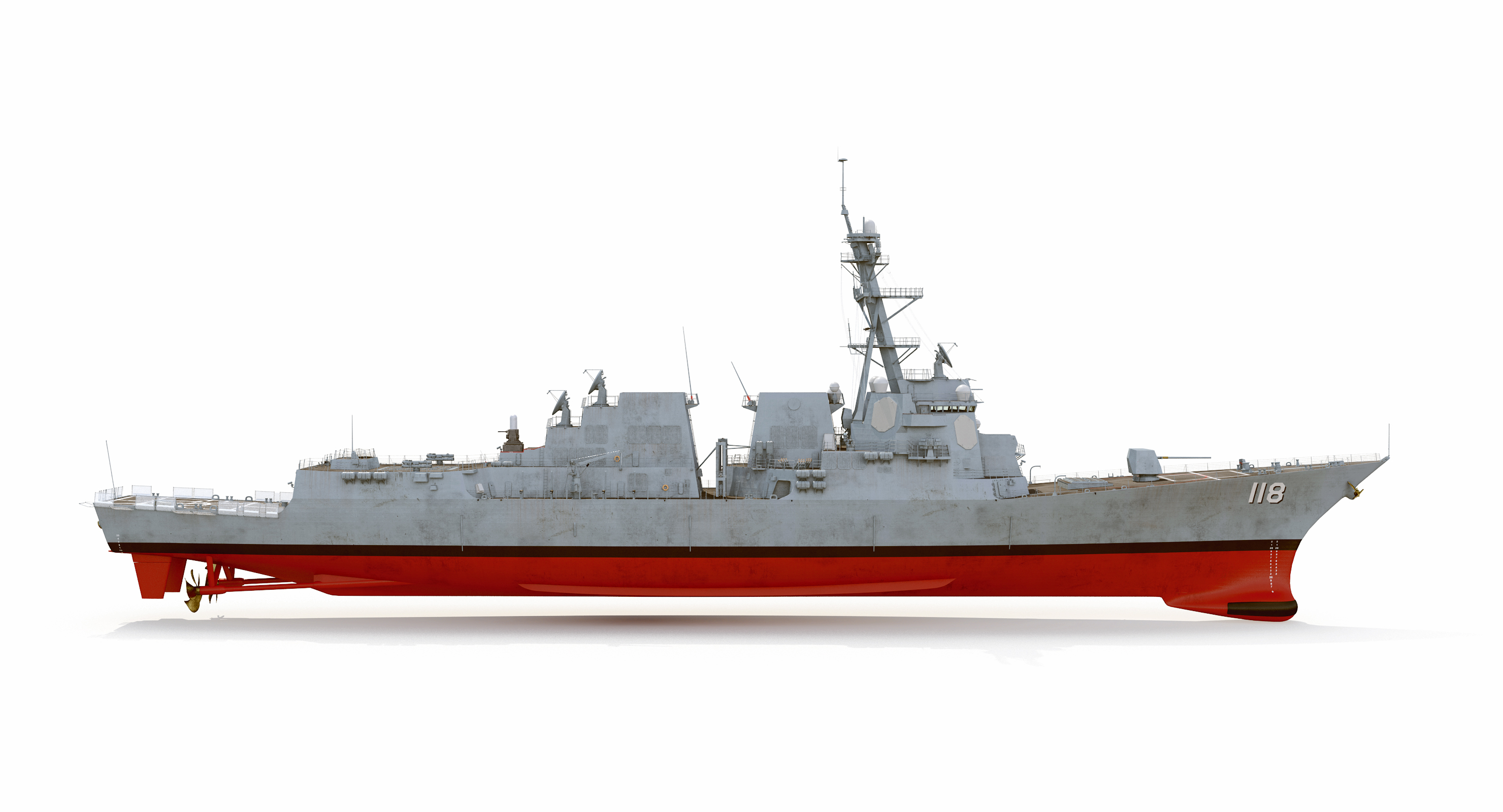 3D uss daniel inouye - TurboSquid 1296799