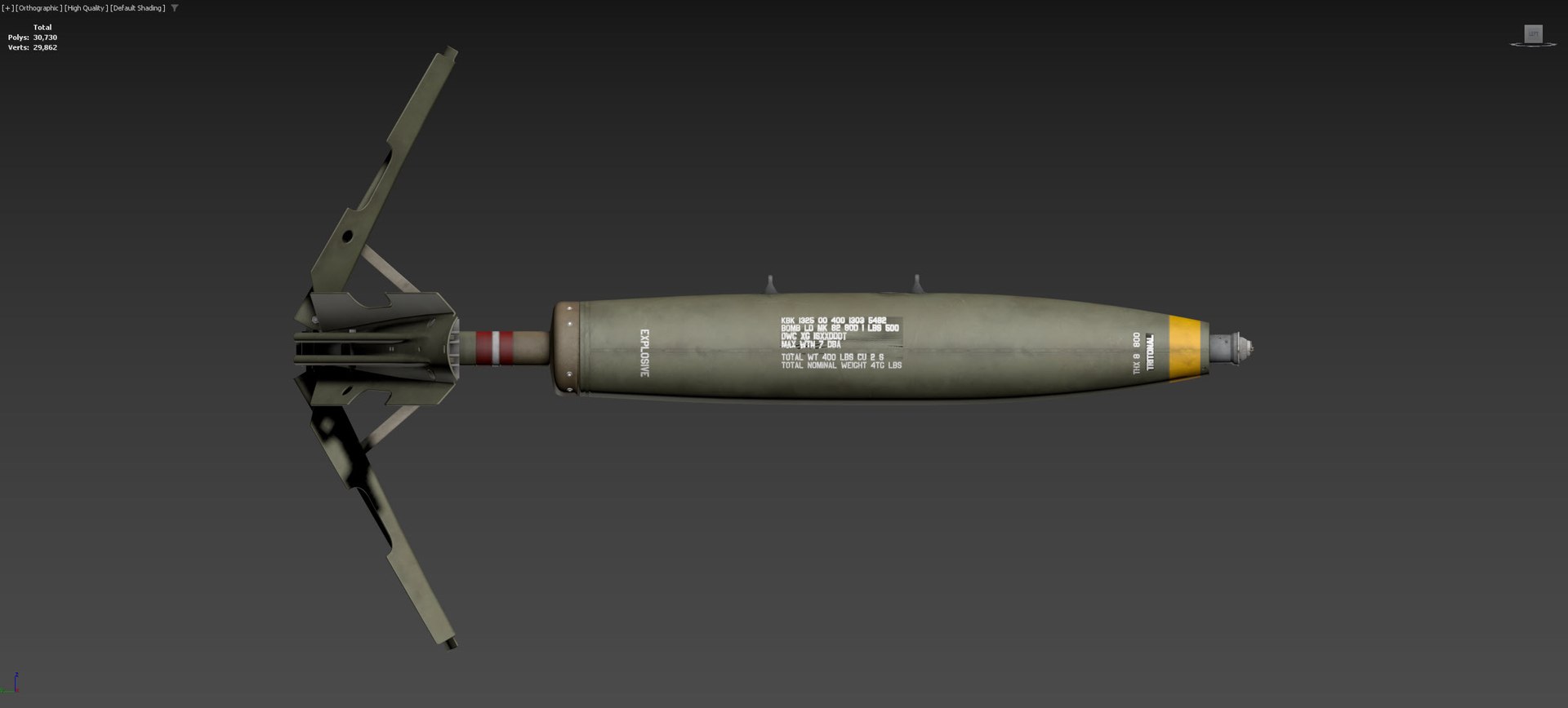 3D MK-82 SNAKEYE - TurboSquid 2294163