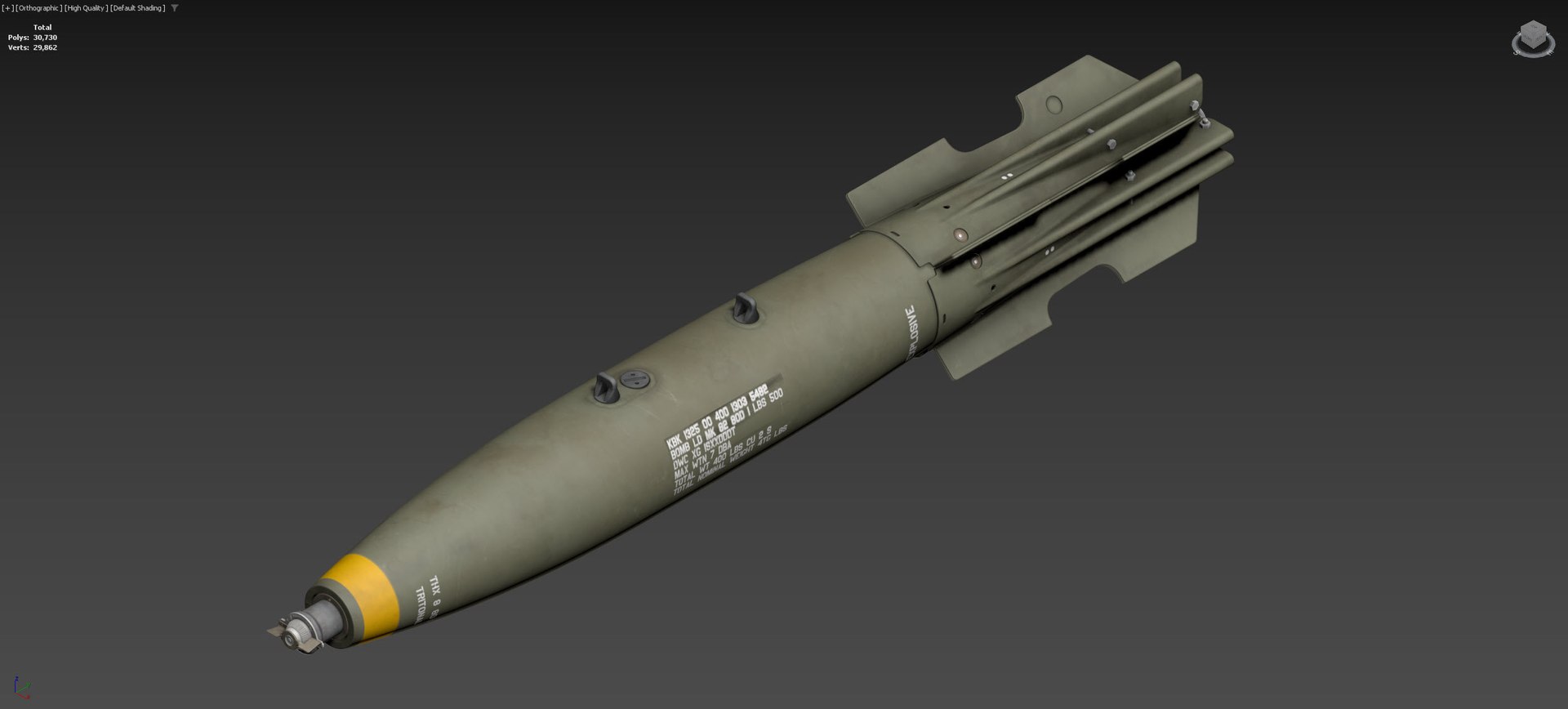 3D MK-82 SNAKEYE - TurboSquid 2294163