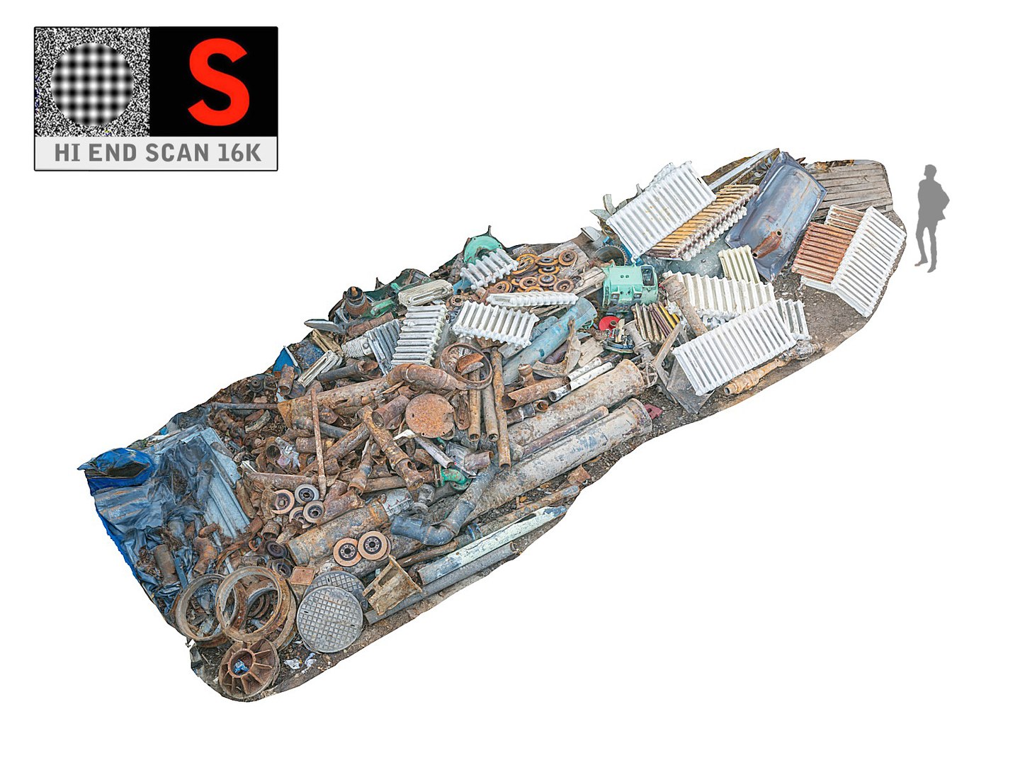 3D Debris Industrial Pipes - TurboSquid 1221680