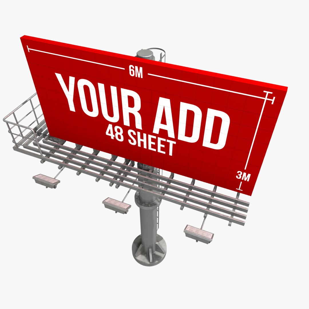 Billboard 48 Sheet 3d Model