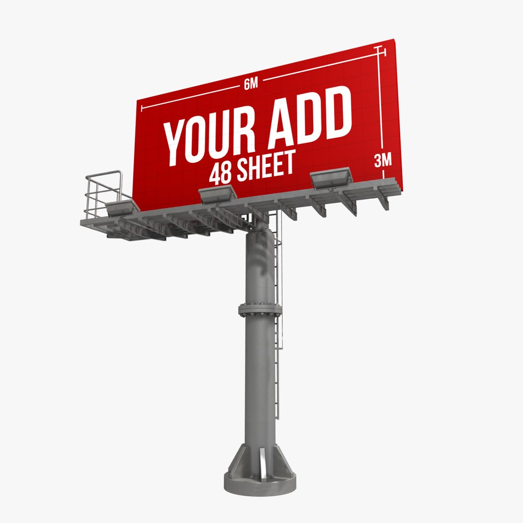 Billboard 48 Sheet 3d Model