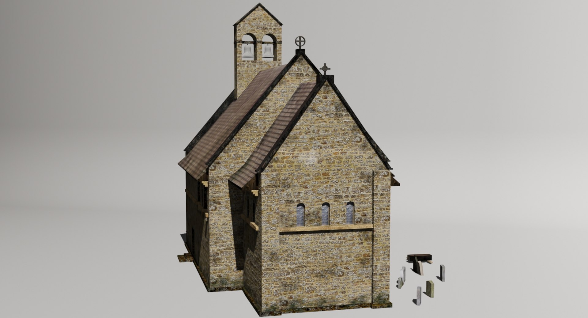 3D Low-poly Medieval Chapel Fantasy Model - TurboSquid 1192693