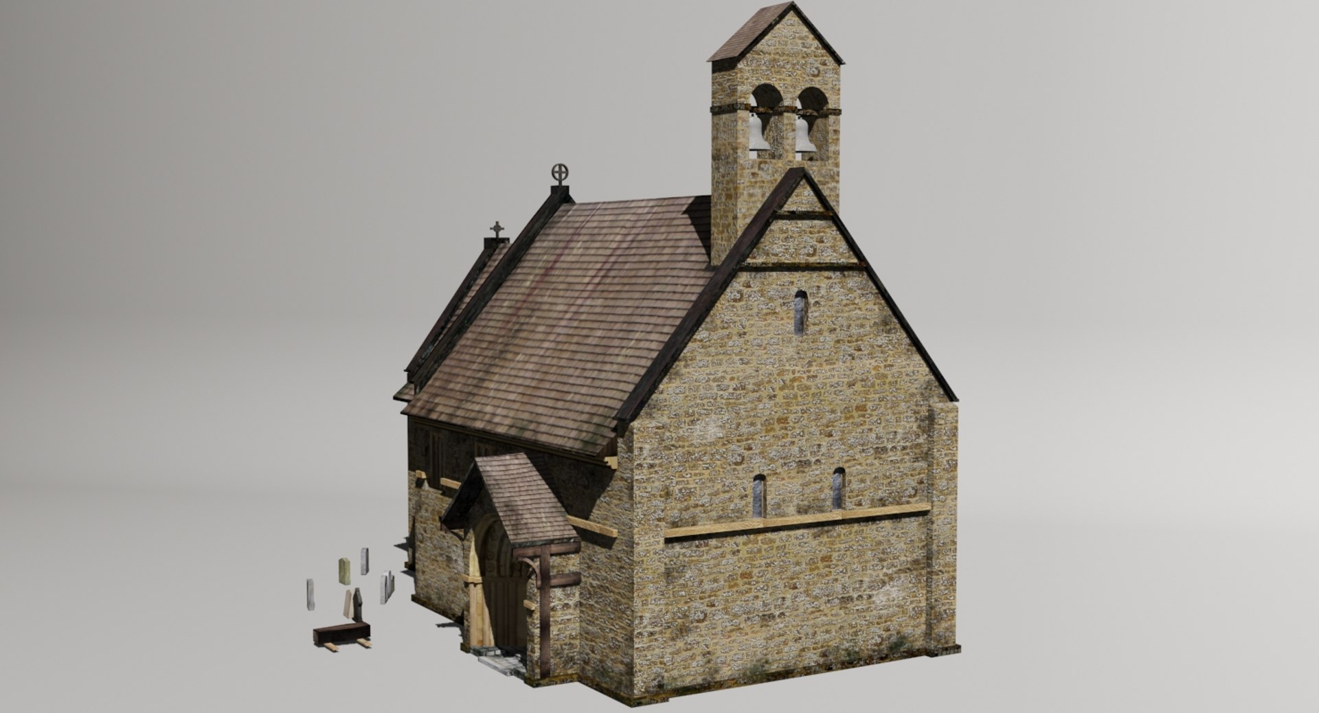 3D Low-poly Medieval Chapel Fantasy Model - TurboSquid 1192693