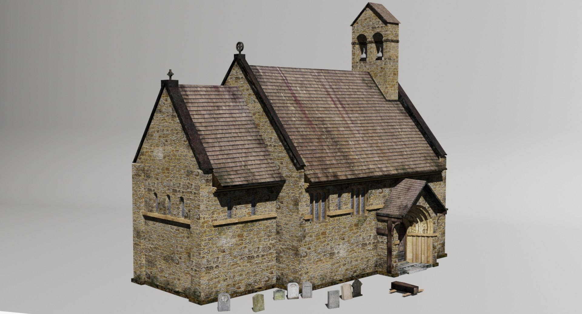 3D Low-poly Medieval Chapel Fantasy Model - TurboSquid 1192693