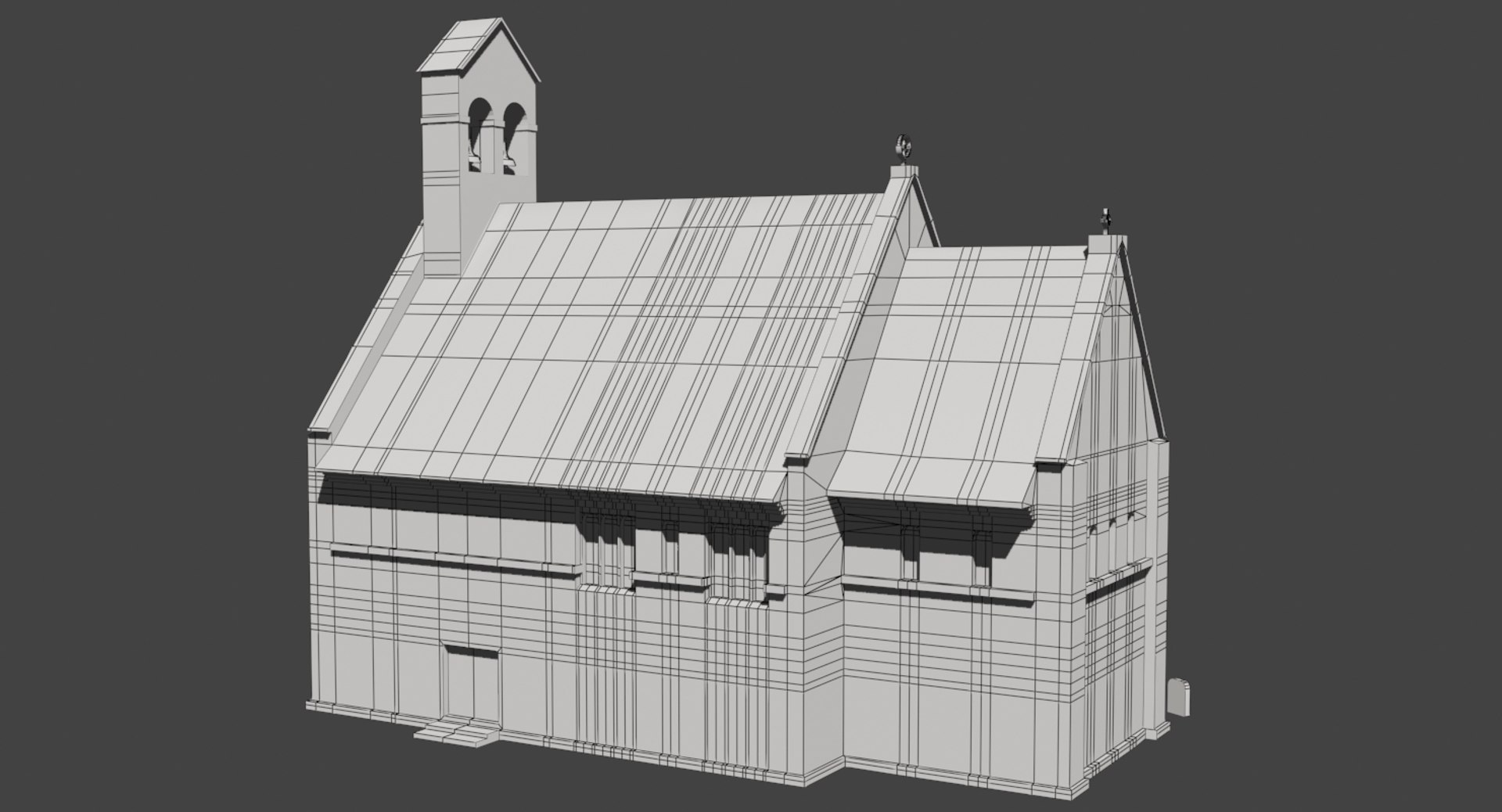 3D Low-poly Medieval Chapel Fantasy Model - TurboSquid 1192693