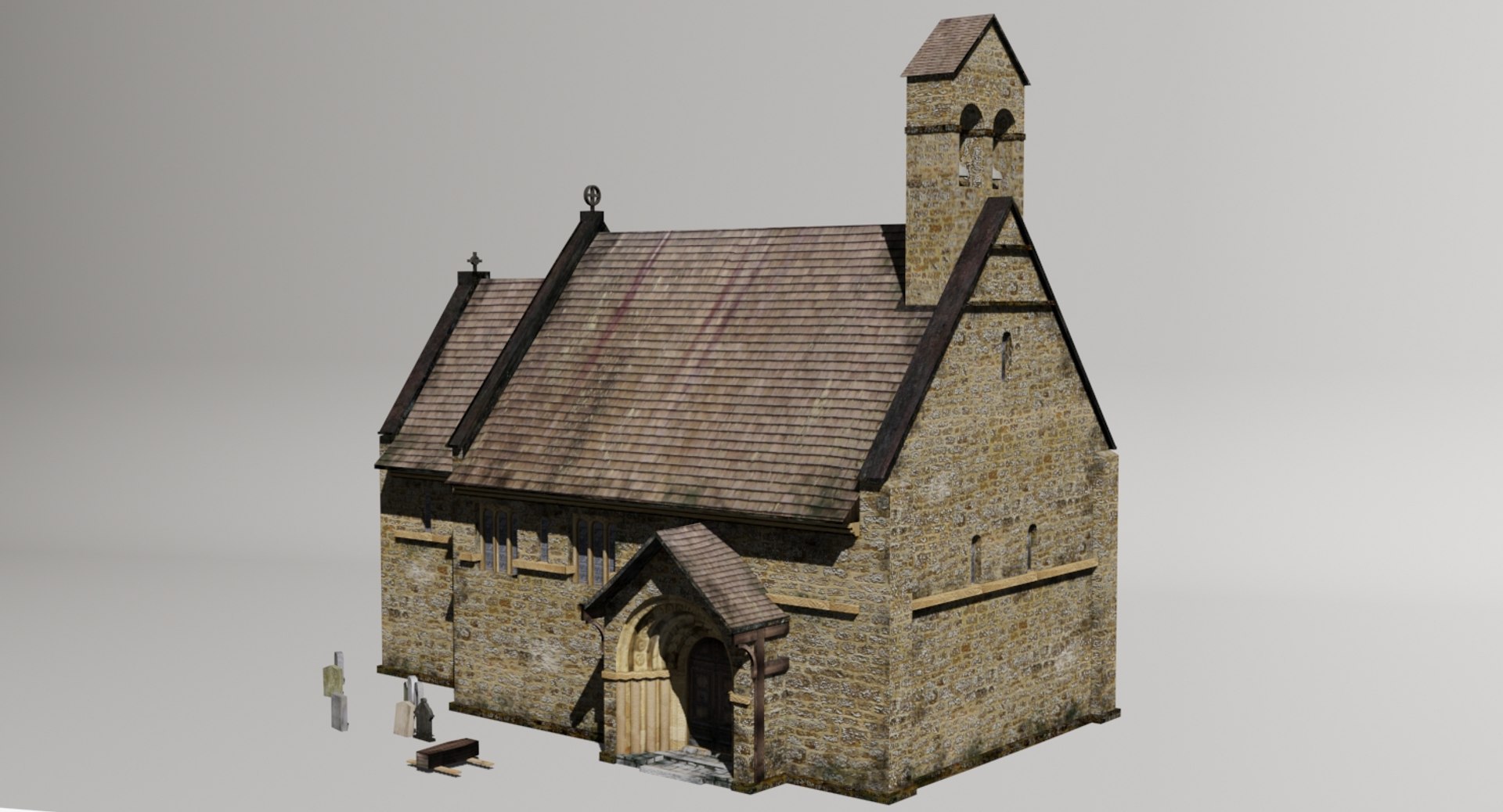 3D Low-poly Medieval Chapel Fantasy Model - TurboSquid 1192693
