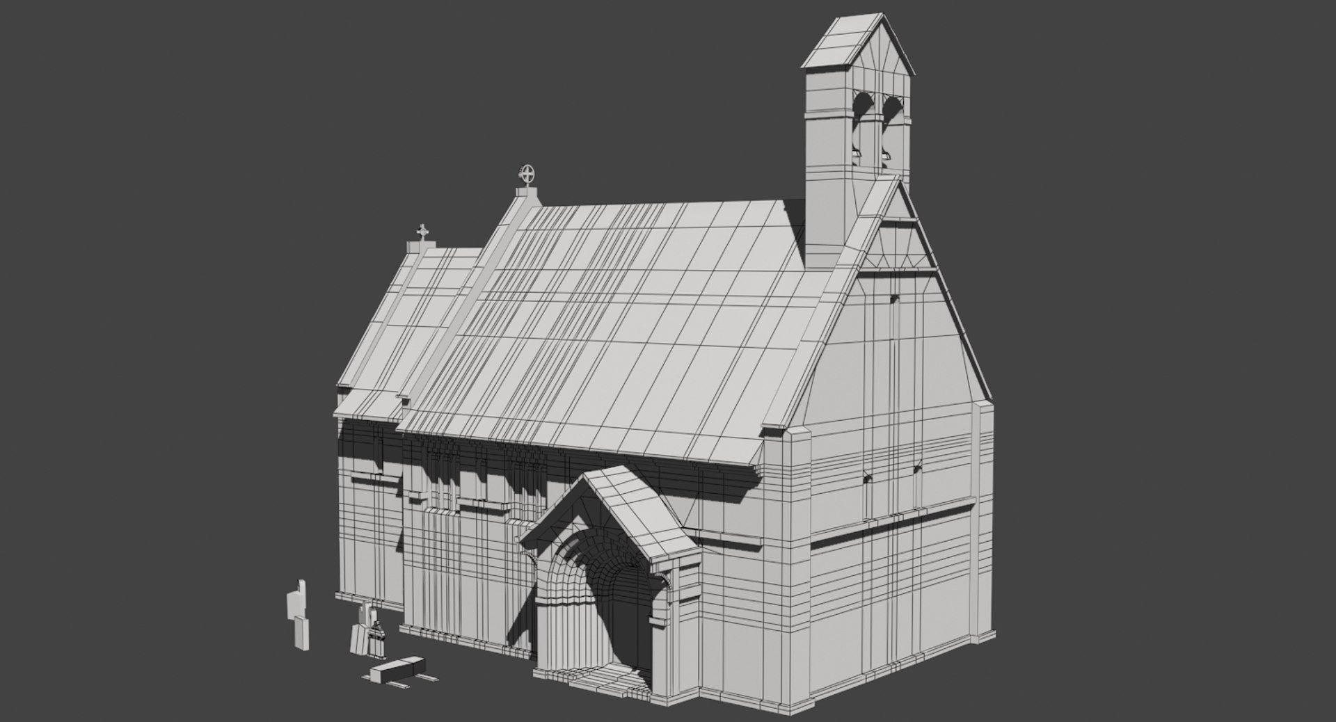 3D Low-poly Medieval Chapel Fantasy Model - TurboSquid 1192693