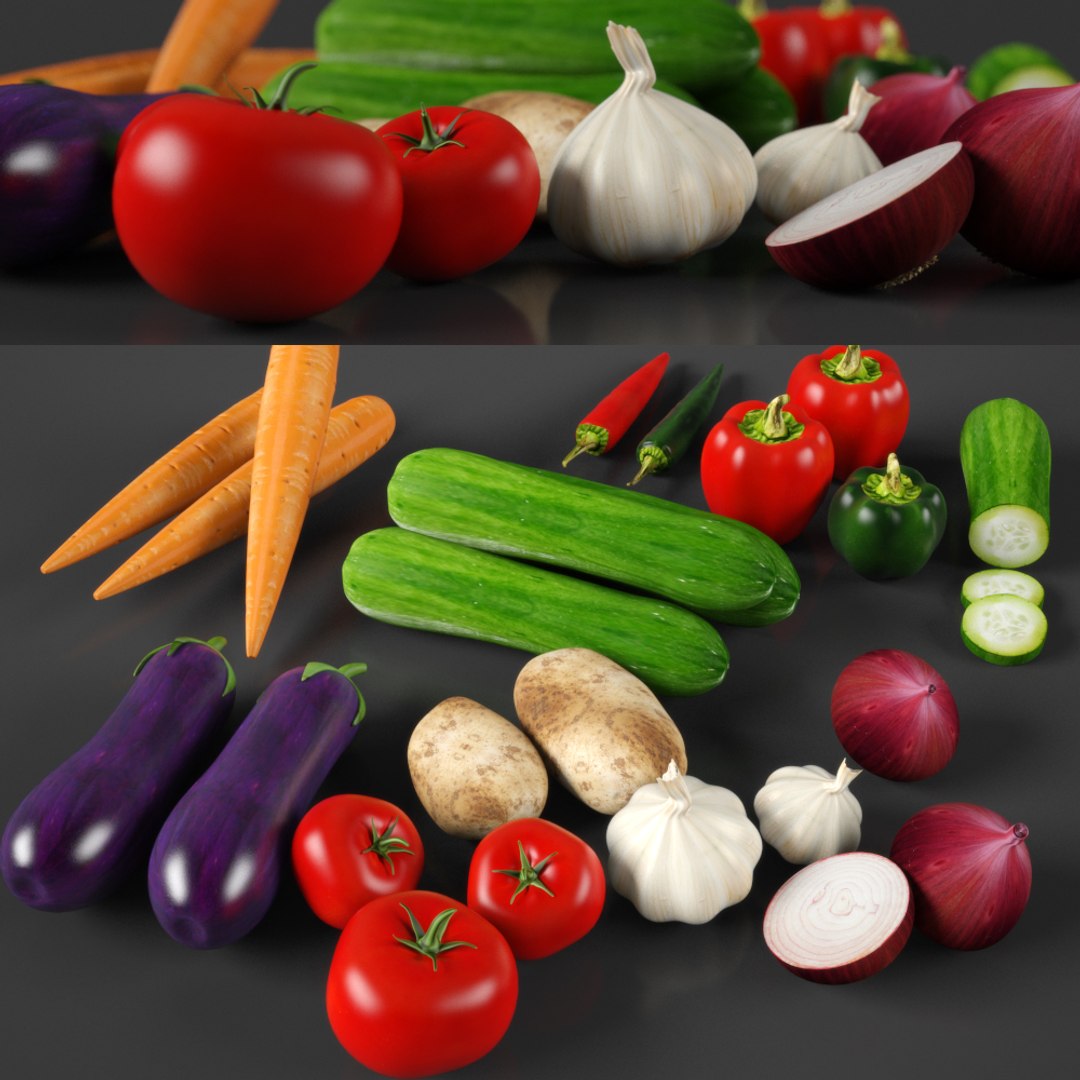 Veg Vegetable 3d Model