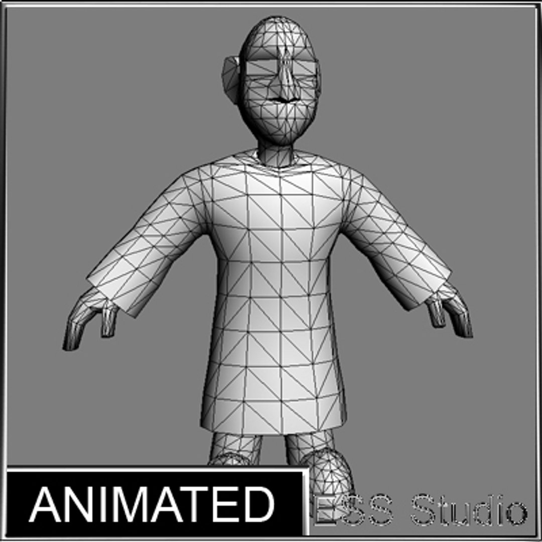 3d scientist animation