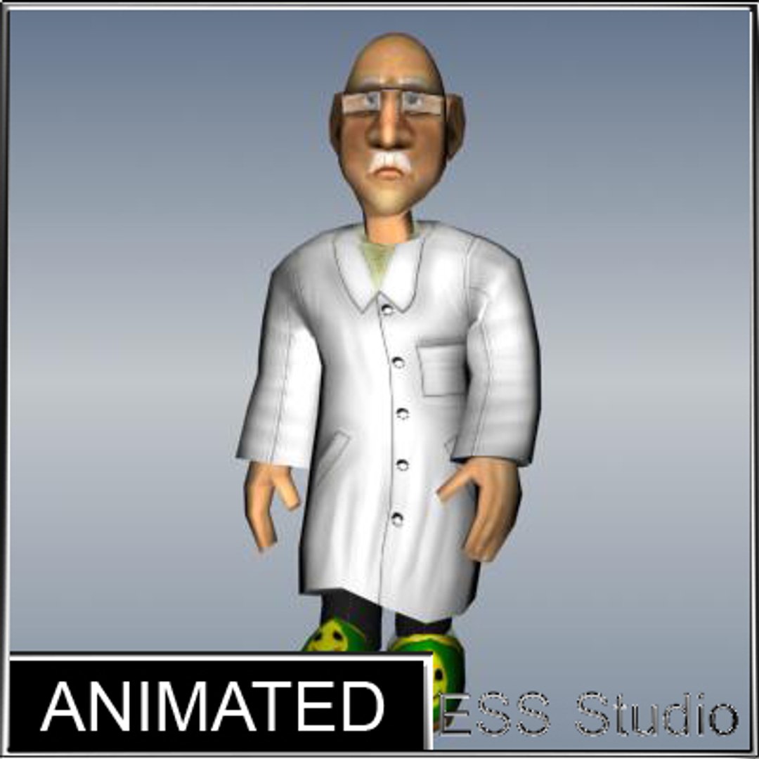 3d Scientist Animation