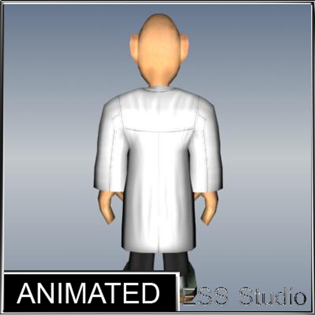 3d Scientist Animation