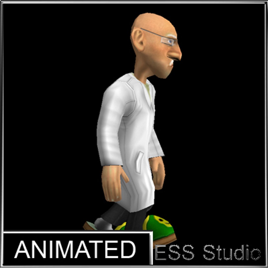 3d Scientist Animation