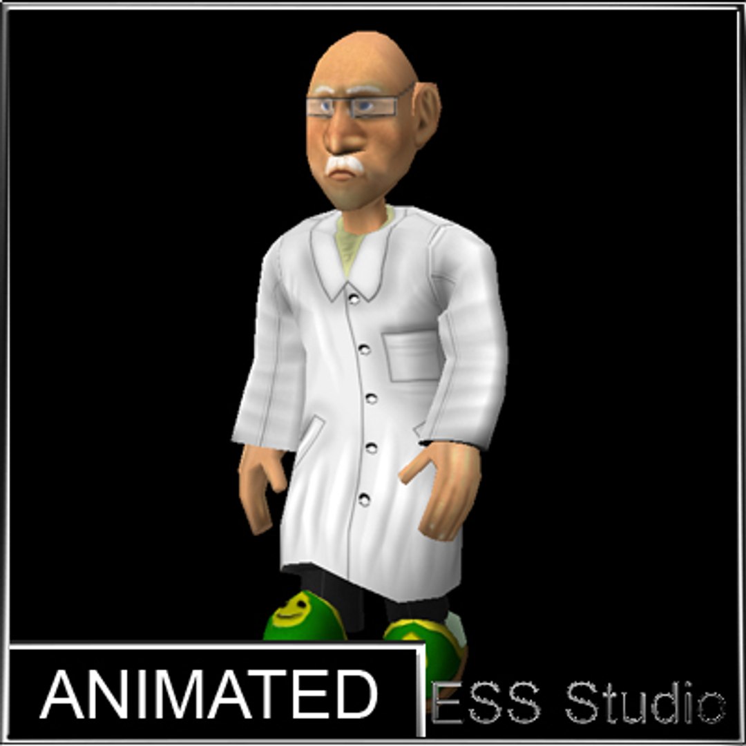 3d Scientist Animation
