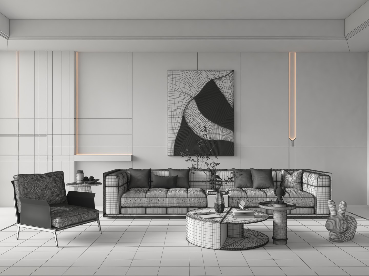 3D Model Living Room - TurboSquid 2025008