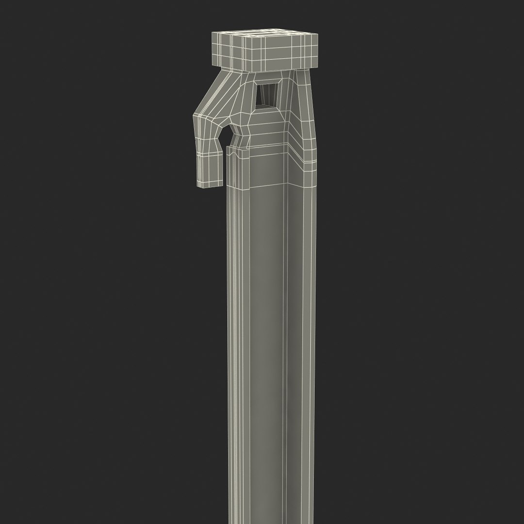 3d model plastic tent stake