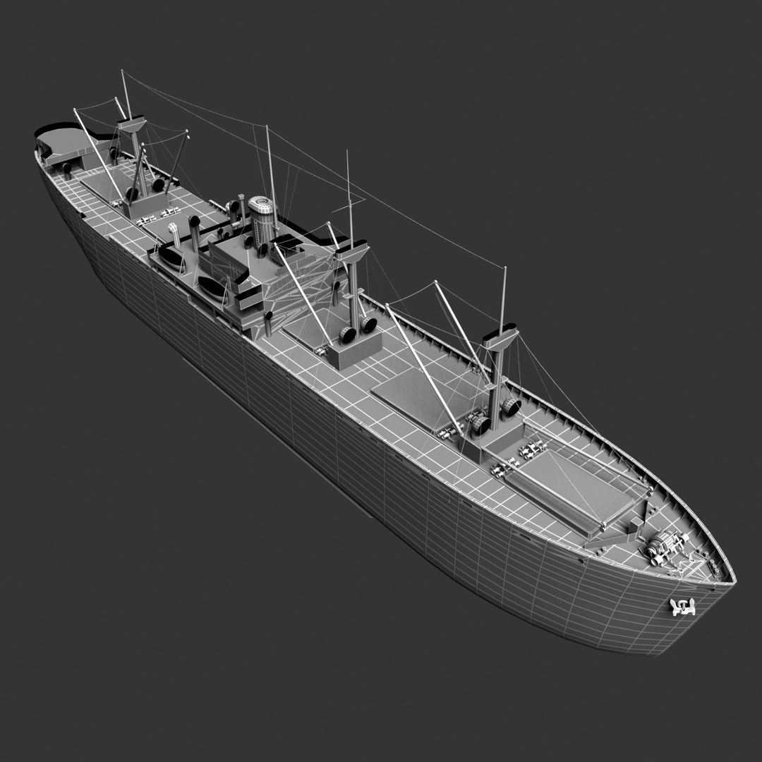 liberty ships vessels 3d model