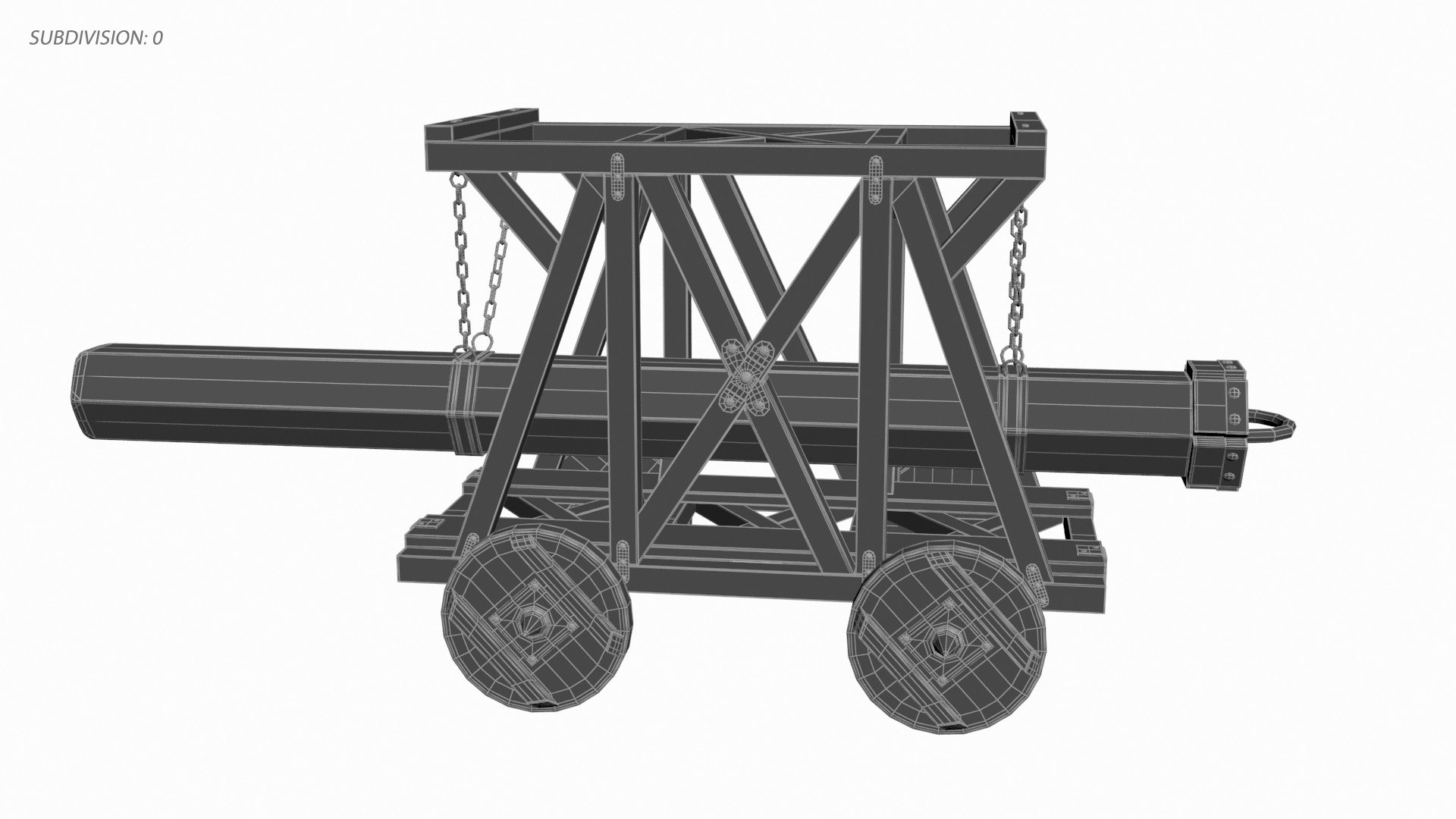 3D Medieval Battering Ram - TurboSquid 2162189