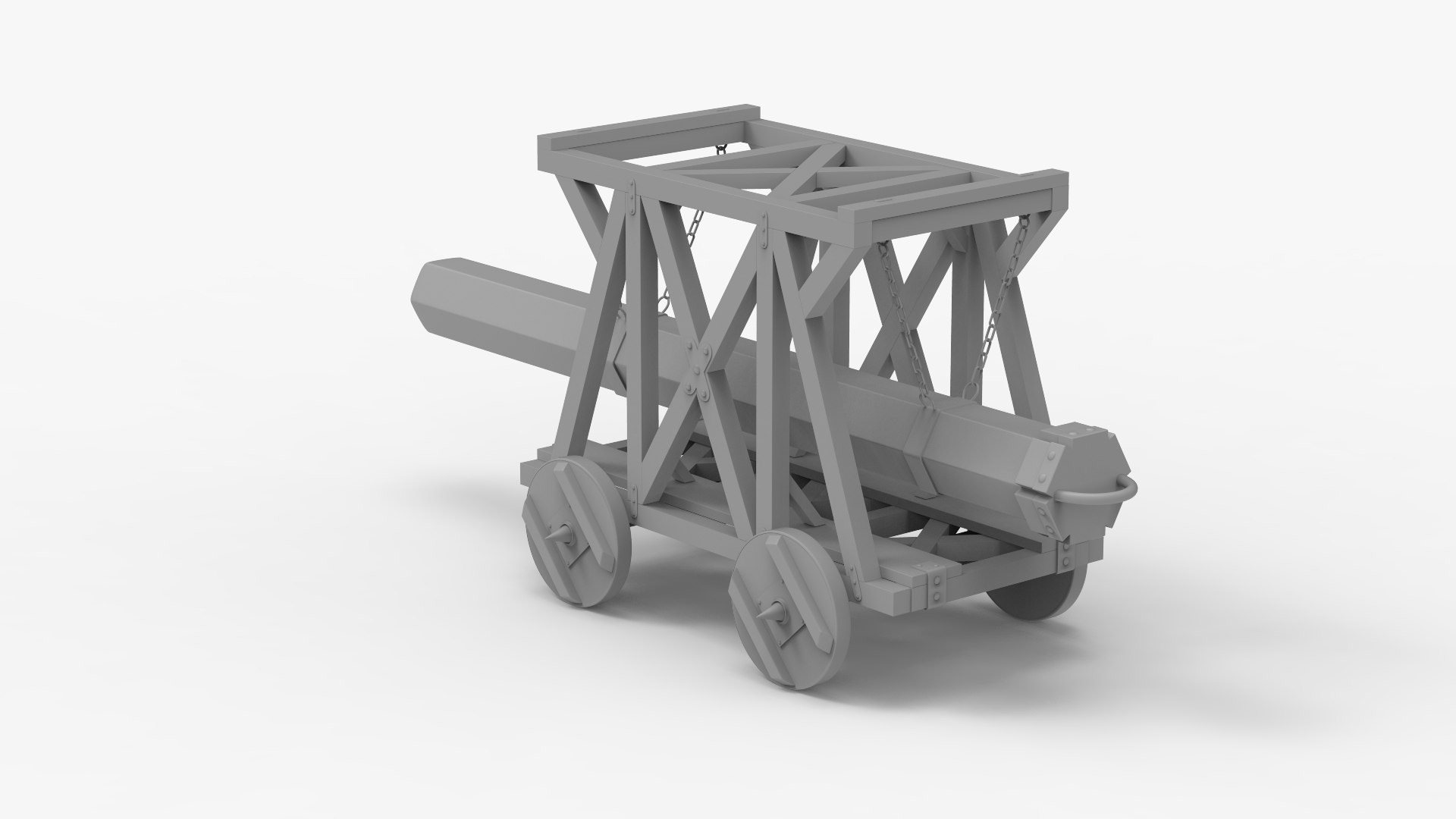 3D Medieval Battering Ram - TurboSquid 2162189