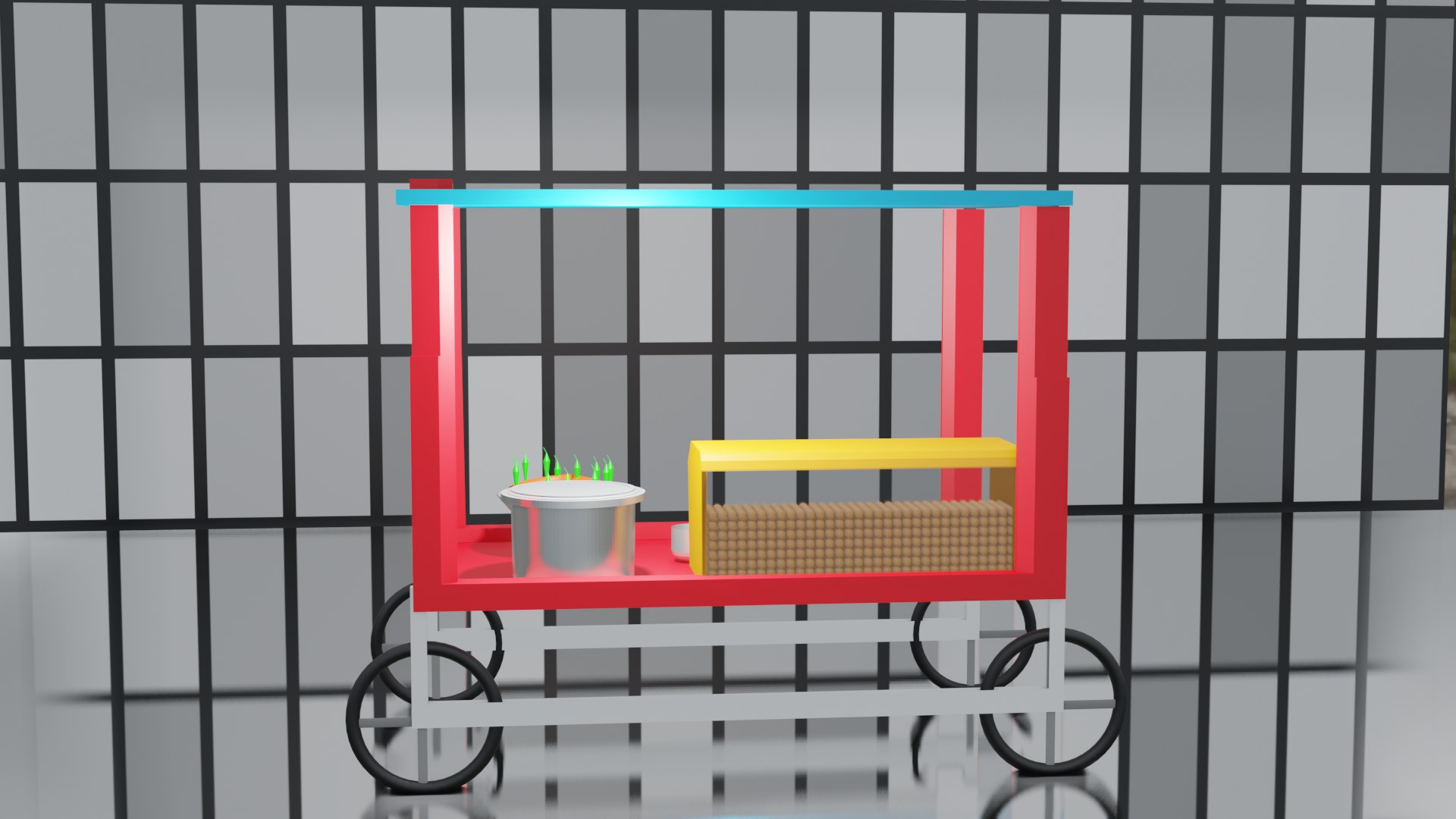 3D Panipuri Cart - TurboSquid 1813925