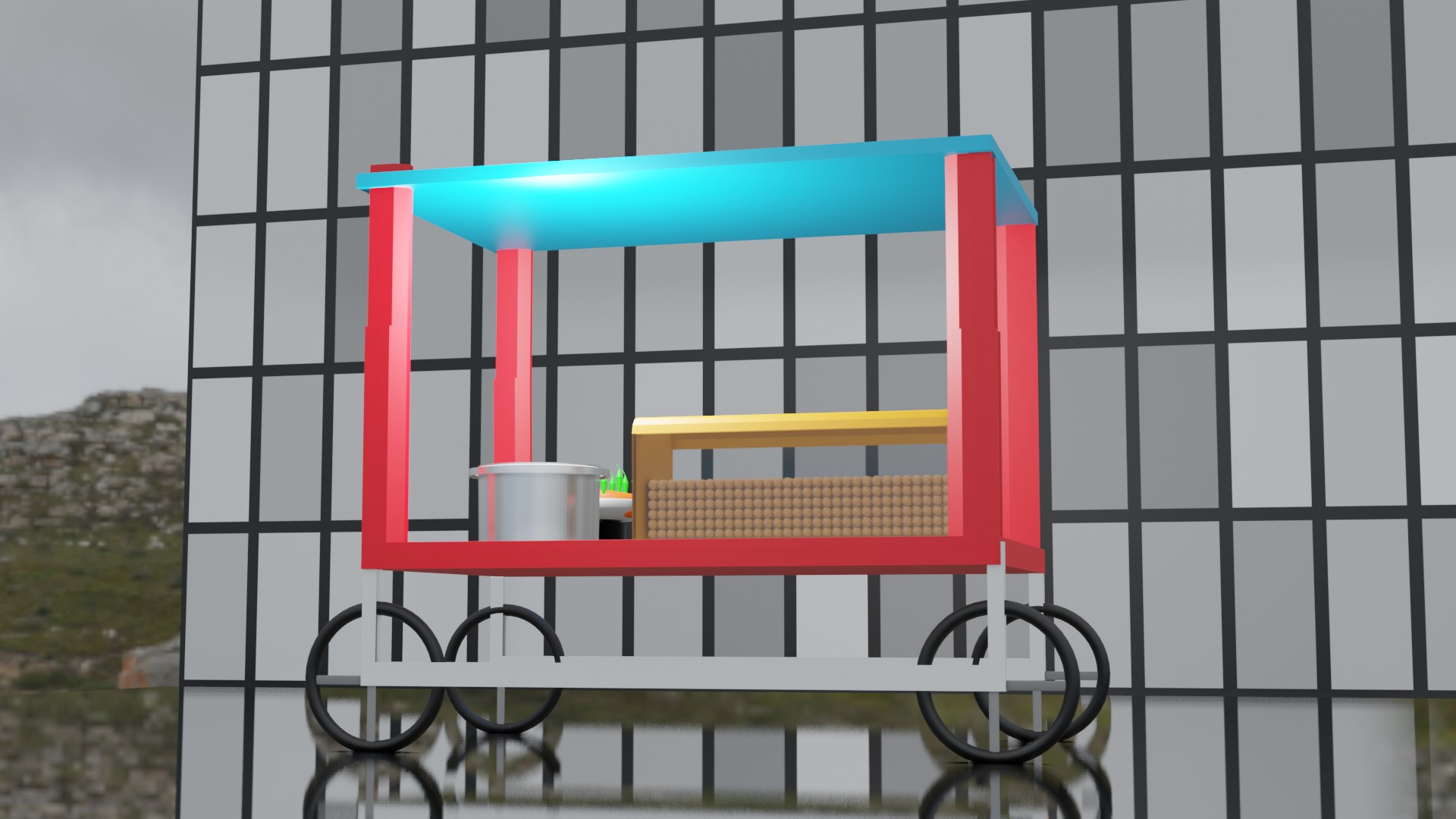 3D Panipuri Cart - TurboSquid 1813925