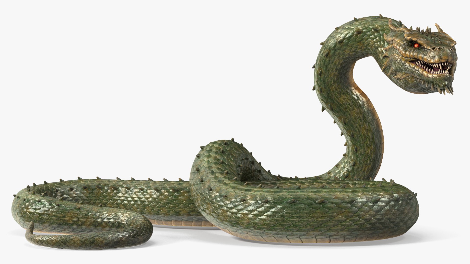 Serpentine Dragon Creature 3D - TurboSquid 2212766