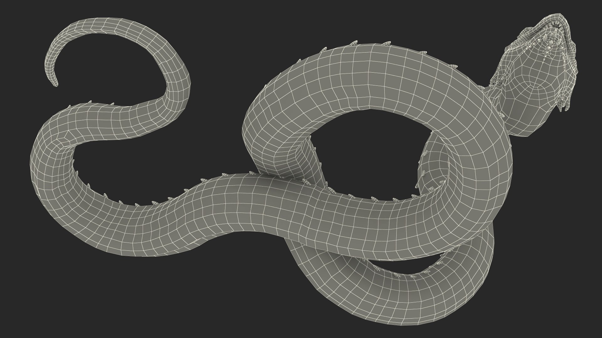 Serpentine Dragon Creature 3D - TurboSquid 2212766