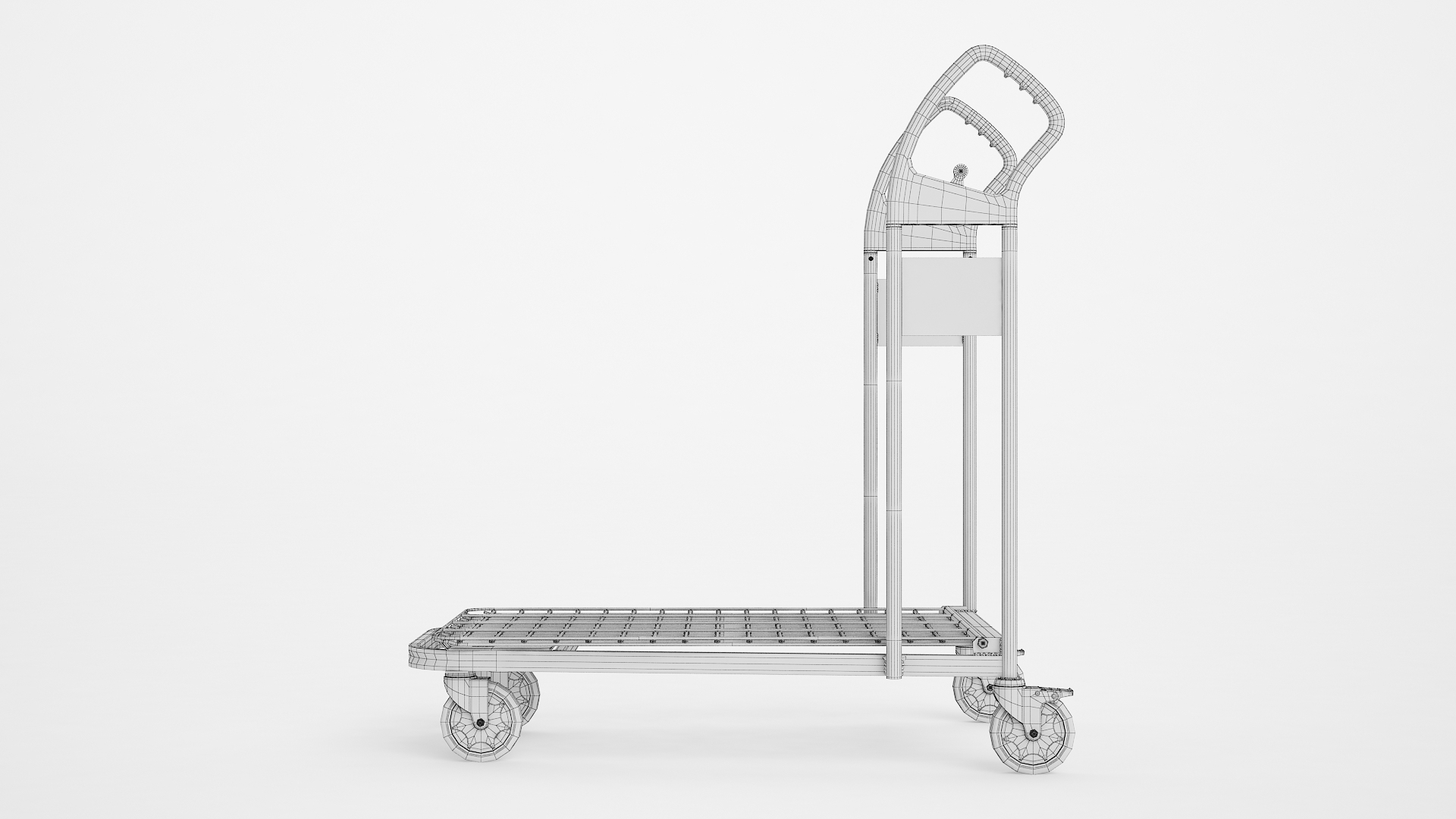 3D Cargo Shopping Trolley 01 - TurboSquid 2064426