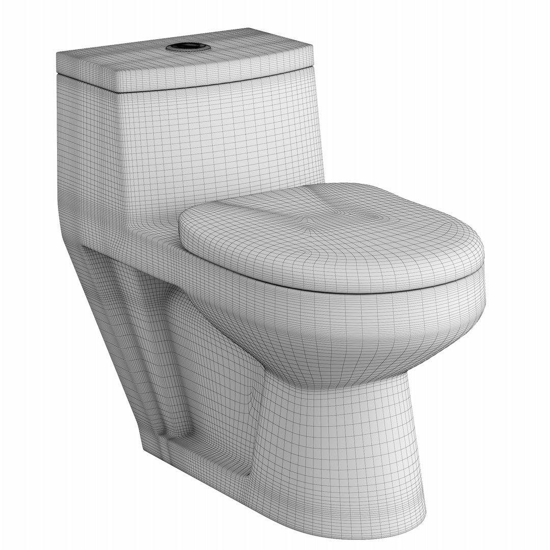 Piece Ewc Toilet 3D Model - TurboSquid 1691016