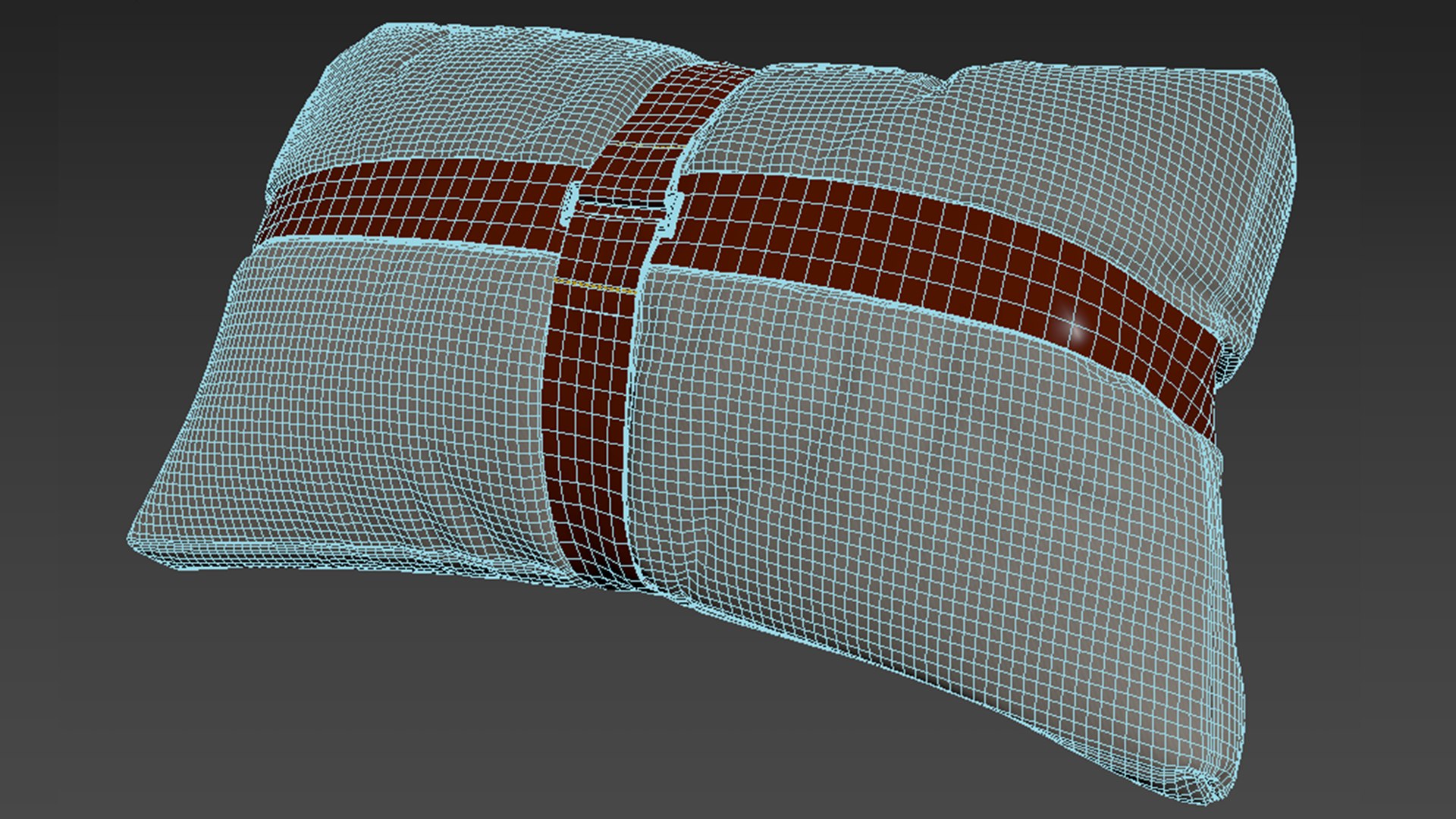 Photorealistic Pillow with leather elements 3D - TurboSquid 1945084
