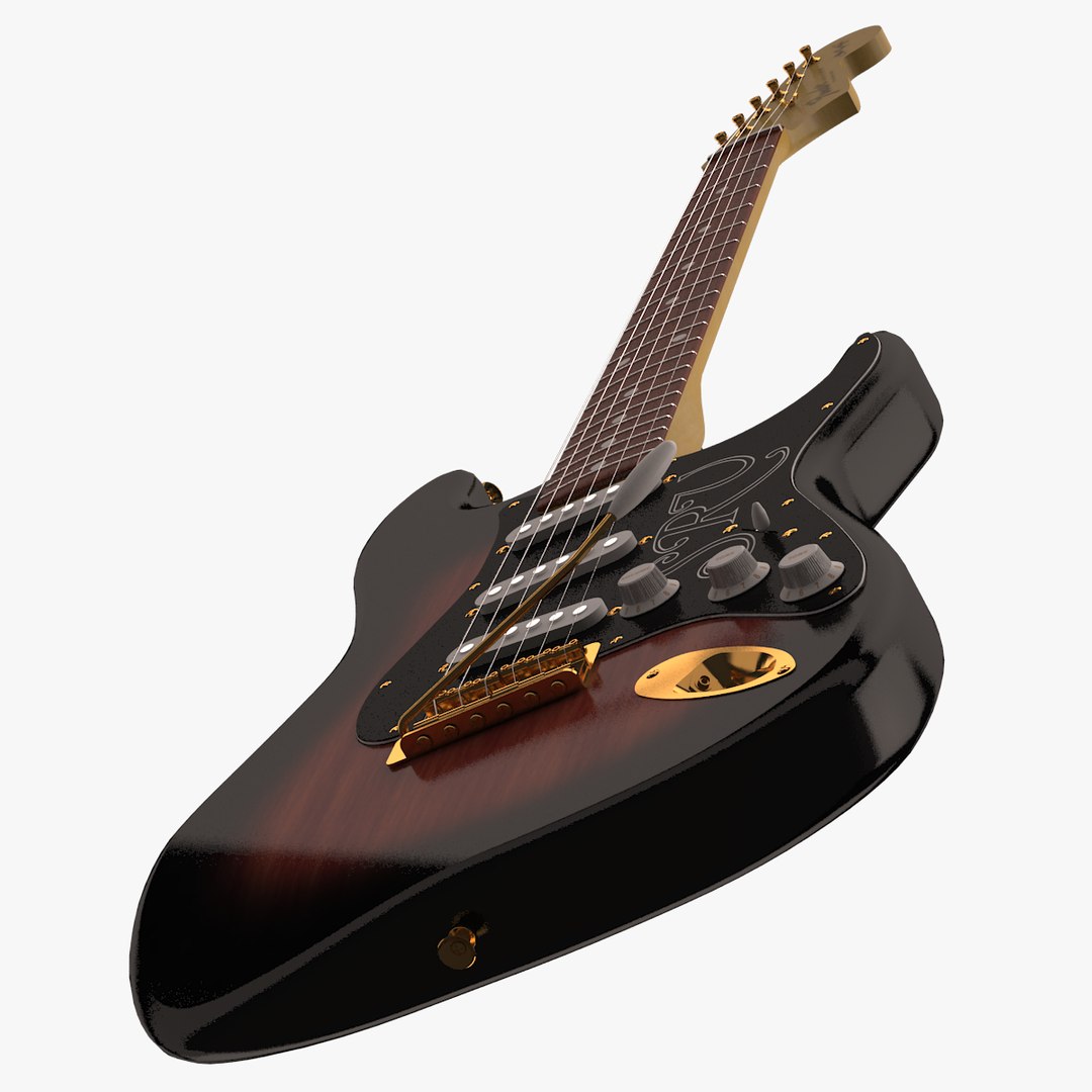 3D Stratocaster Stevie Ray Vaughan Model - TurboSquid 1814081