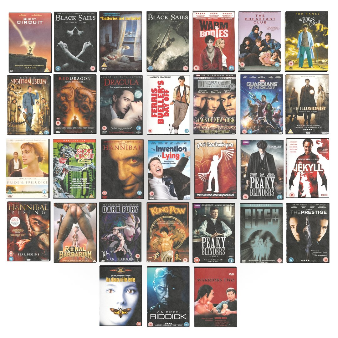 Dvd Case Assorted Model - TurboSquid 1681282